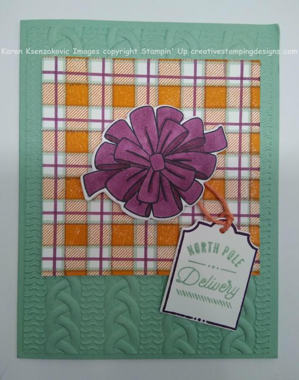 Stampin’ Up Bring On The Presents Buffalo Check Holiday Card | Creative ...