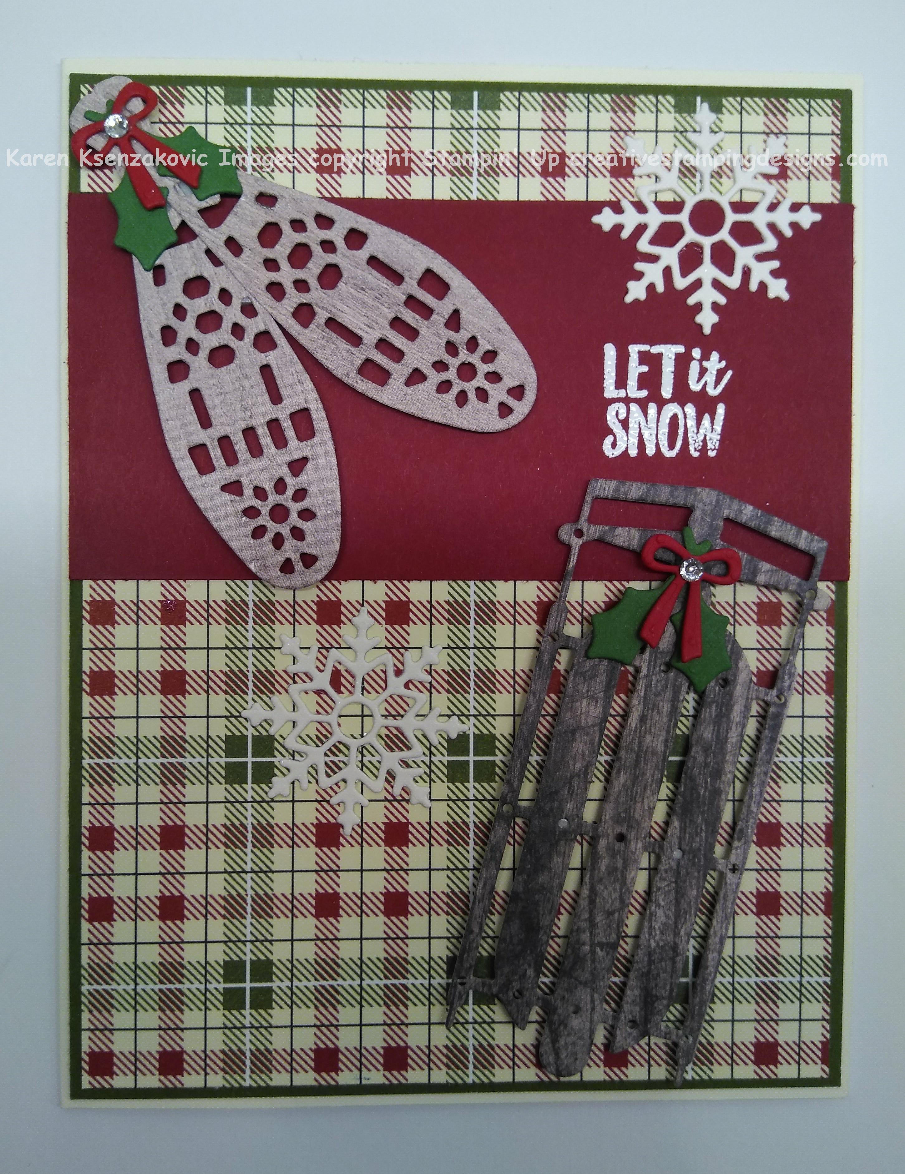 Stampin’ Up Alpine Adventure Holiday Card | Creative Stamping Designs