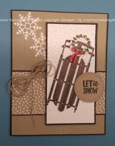 Stampin’ Up Alpine Adventures Christmas Card | Creative Stamping Designs