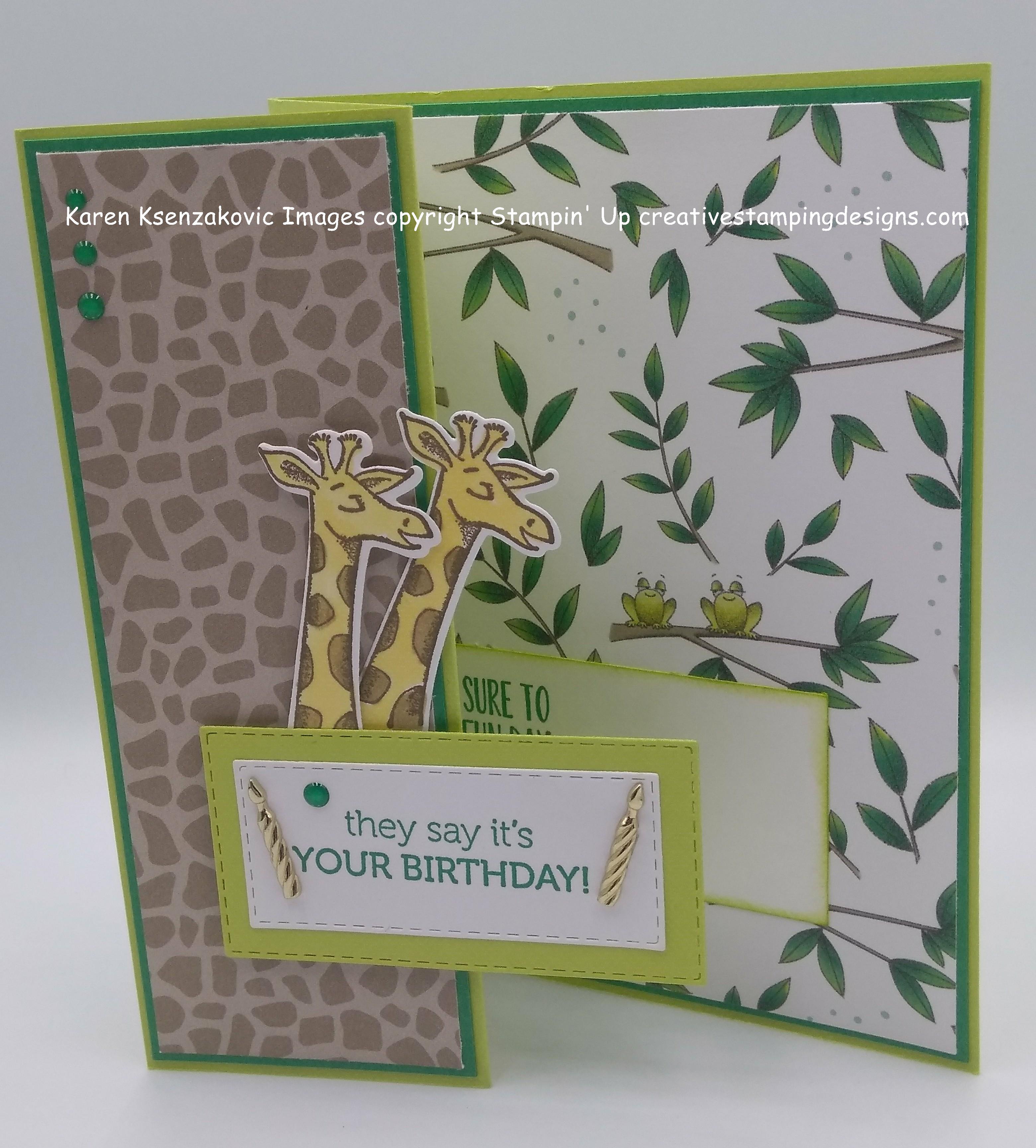 Stampin’ Up Animal Outing Kids Birthday | Creative Stamping Designs