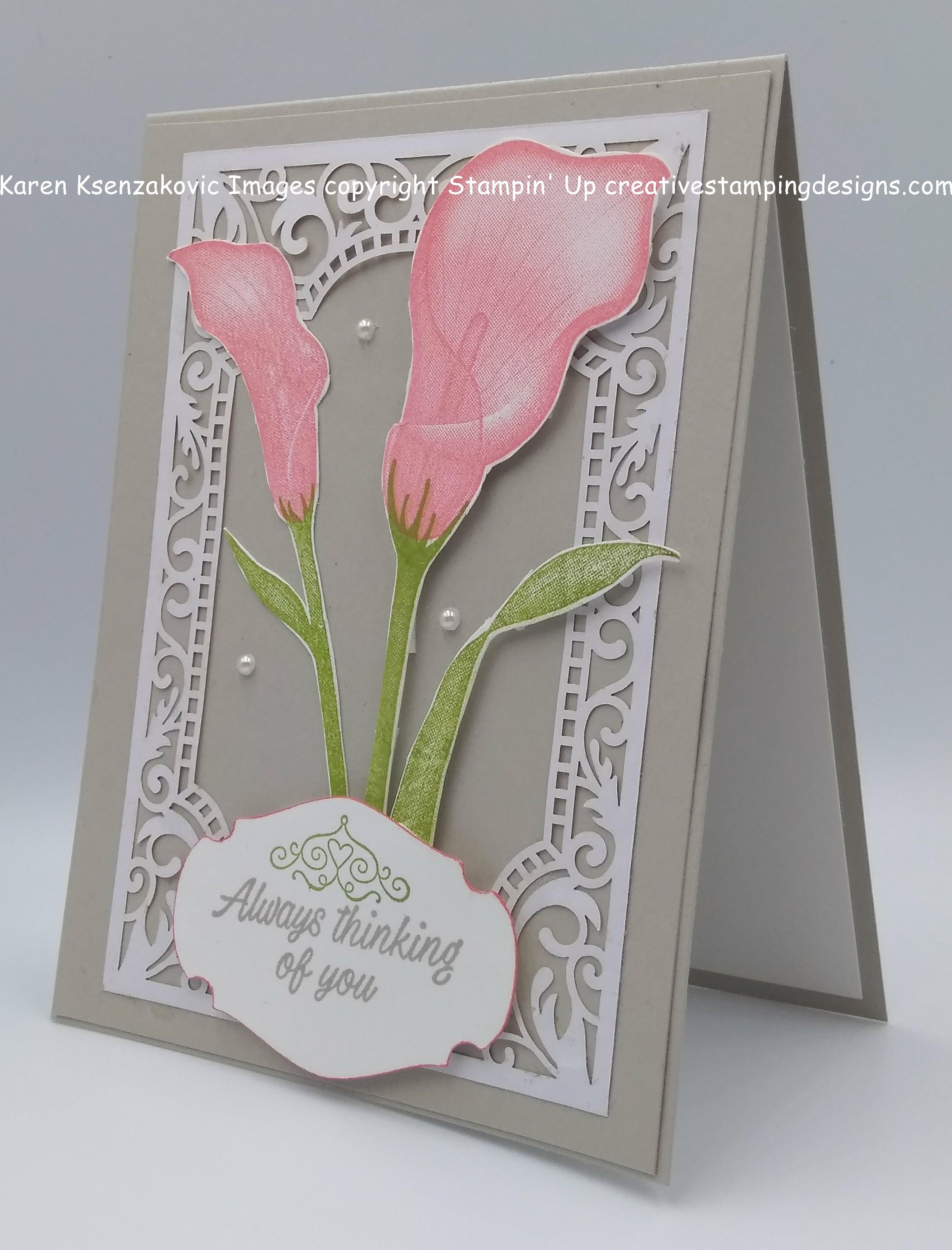 Stampin’ Up Lasting Lily Easter Card | Creative Stamping Designs