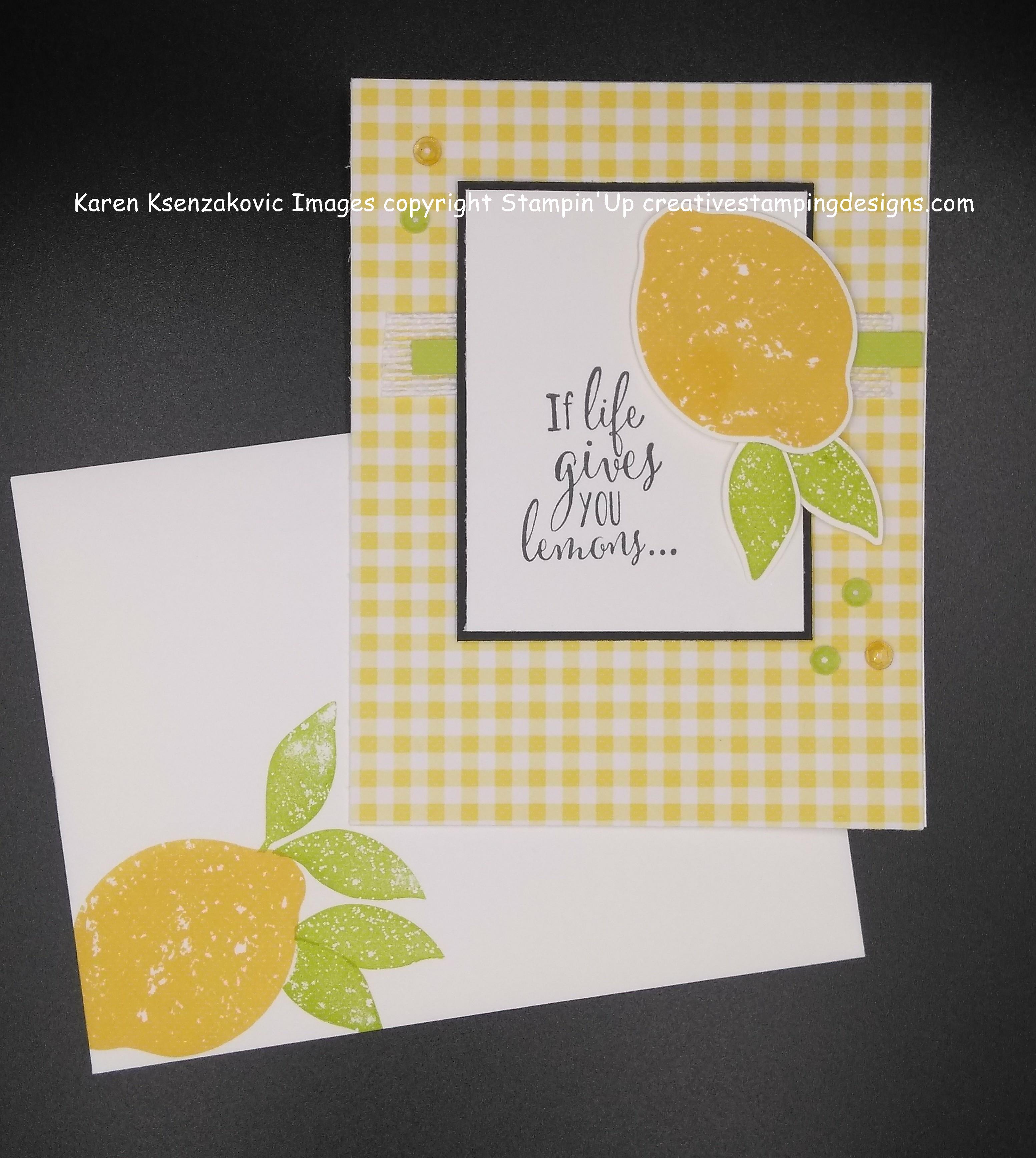 Stampin’ Up Lemon Zest Birthday | Creative Stamping Designs