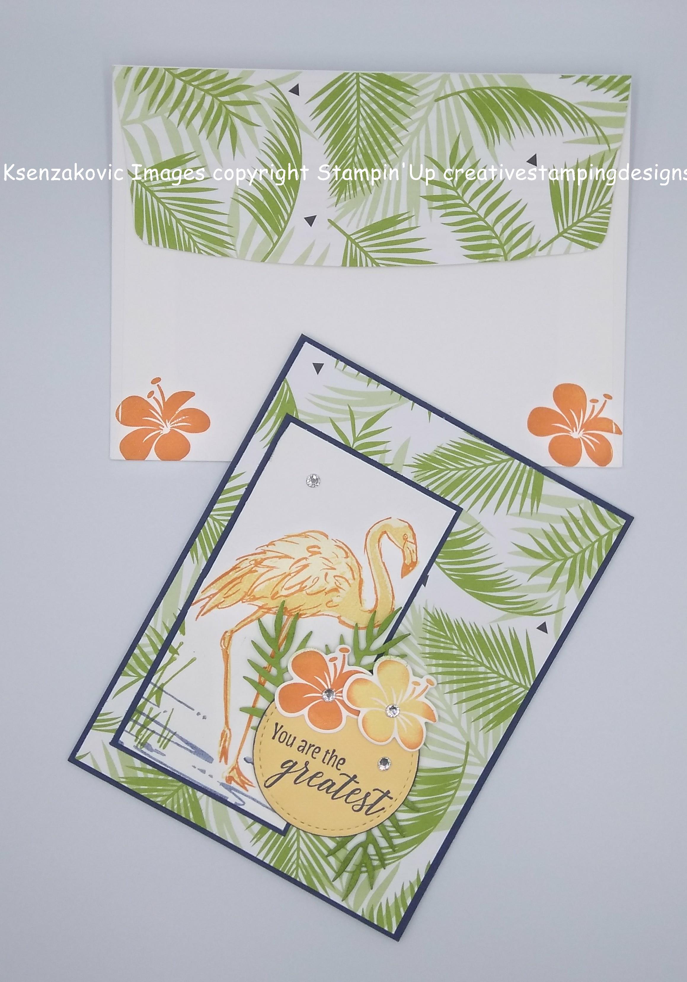 Stampin’ Up Fabulous Flamingo Tropical Chic | Creative Stamping Designs