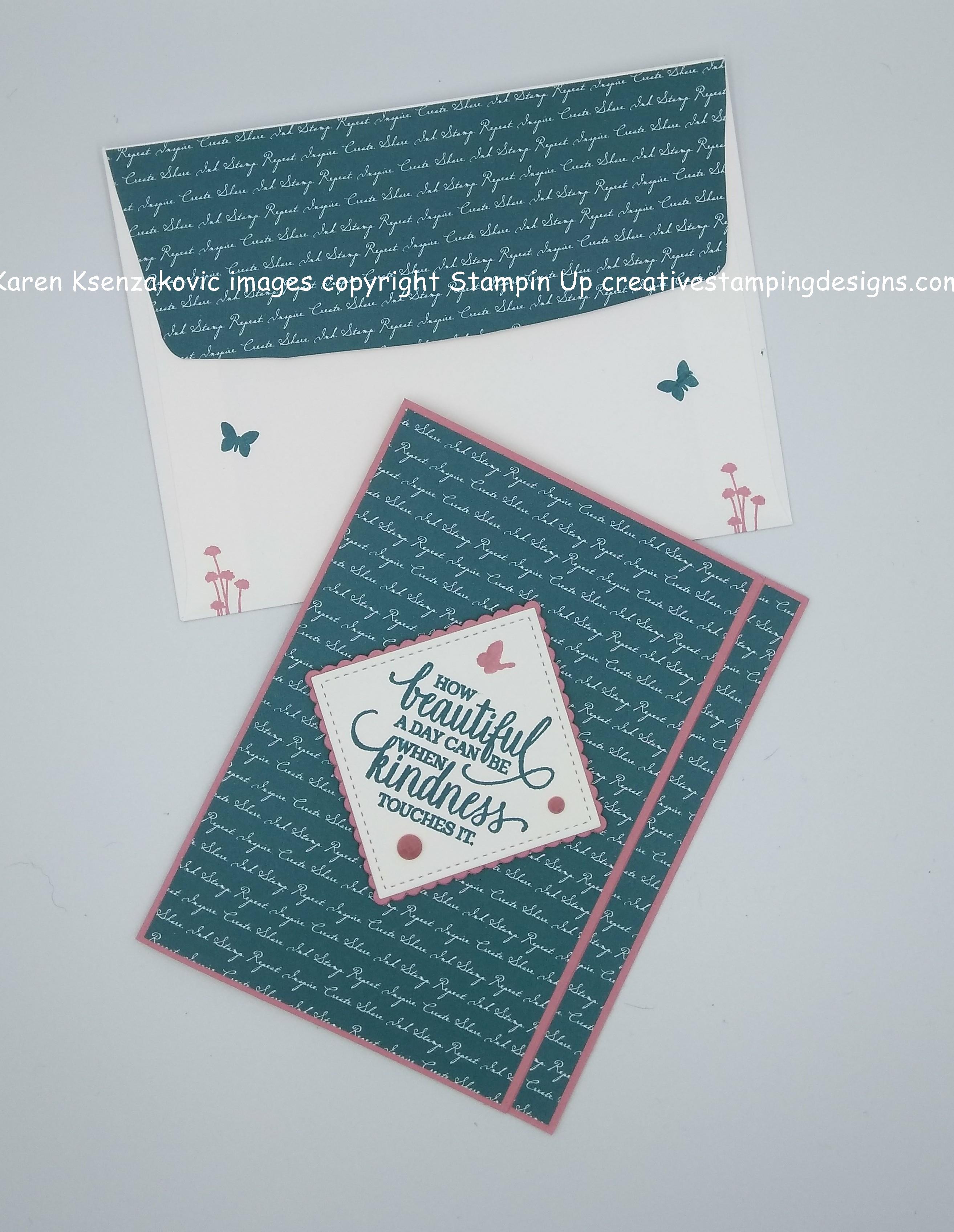 Stampin’ Up Enjoy Life Thank You Card | Creative Stamping Designs