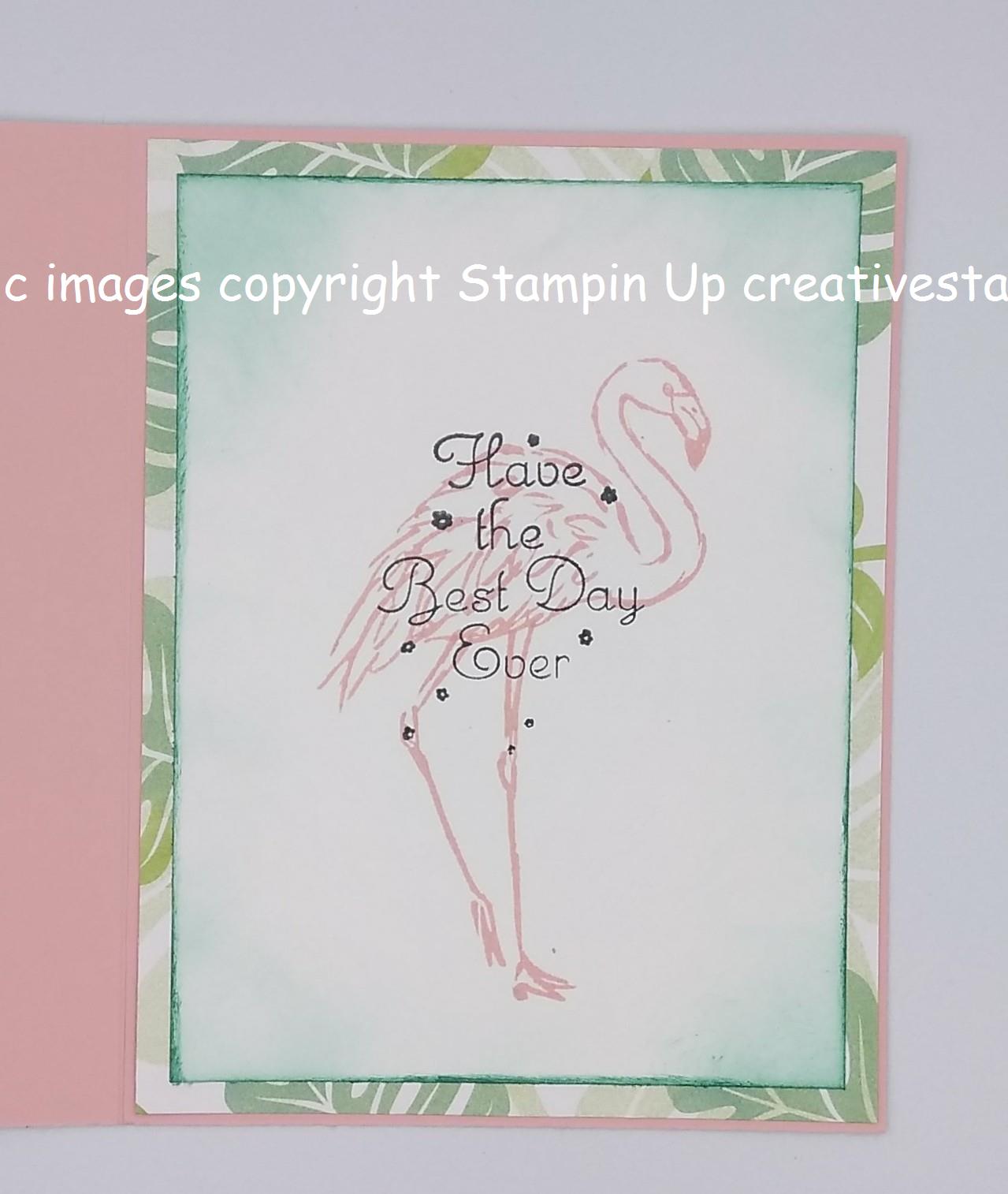 Stampin’ Up Fabulous Flamingo Card | Creative Stamping Designs