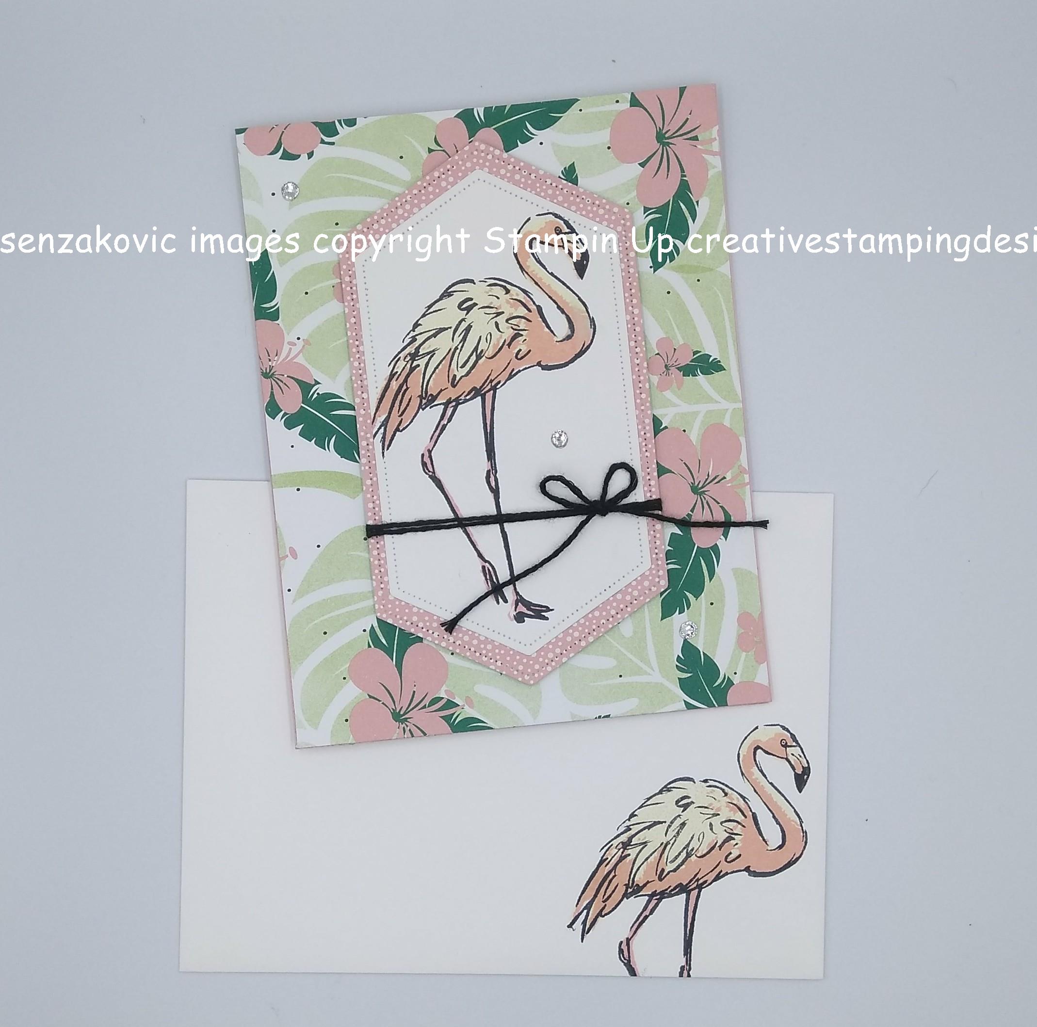 Stampin’ Up Fabulous Flamingo Card | Creative Stamping Designs