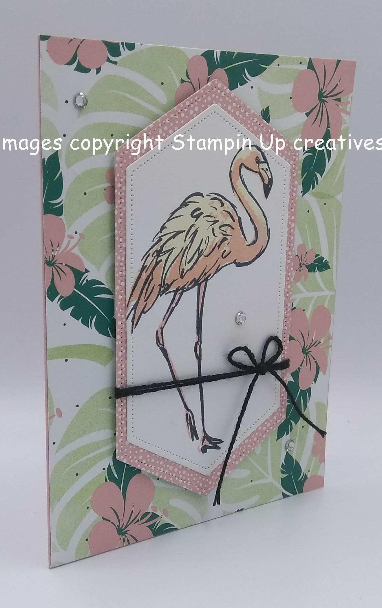 Stampin’ Up Fabulous Flamingo Card | Creative Stamping Designs