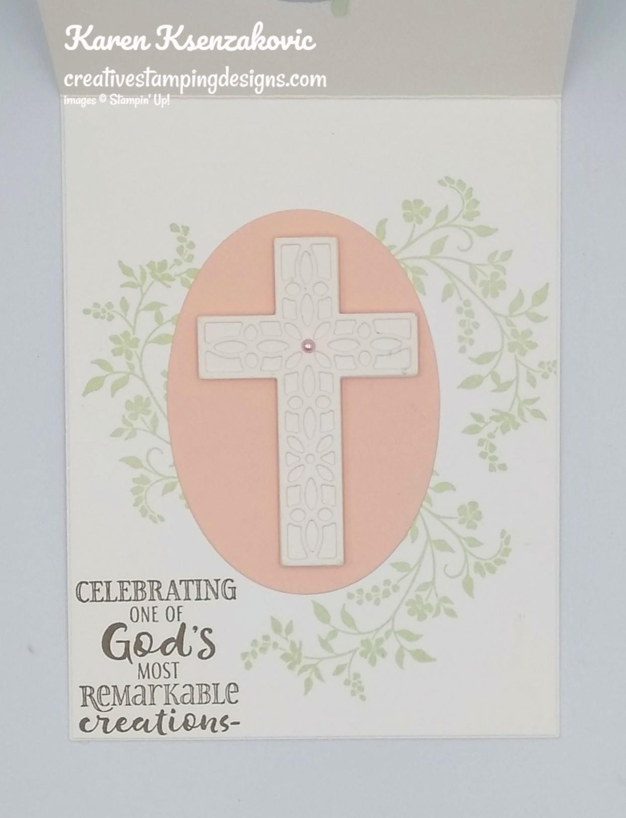 Stampin’ Up! Hold On To Hope Christening Card | Creative Stamping Designs