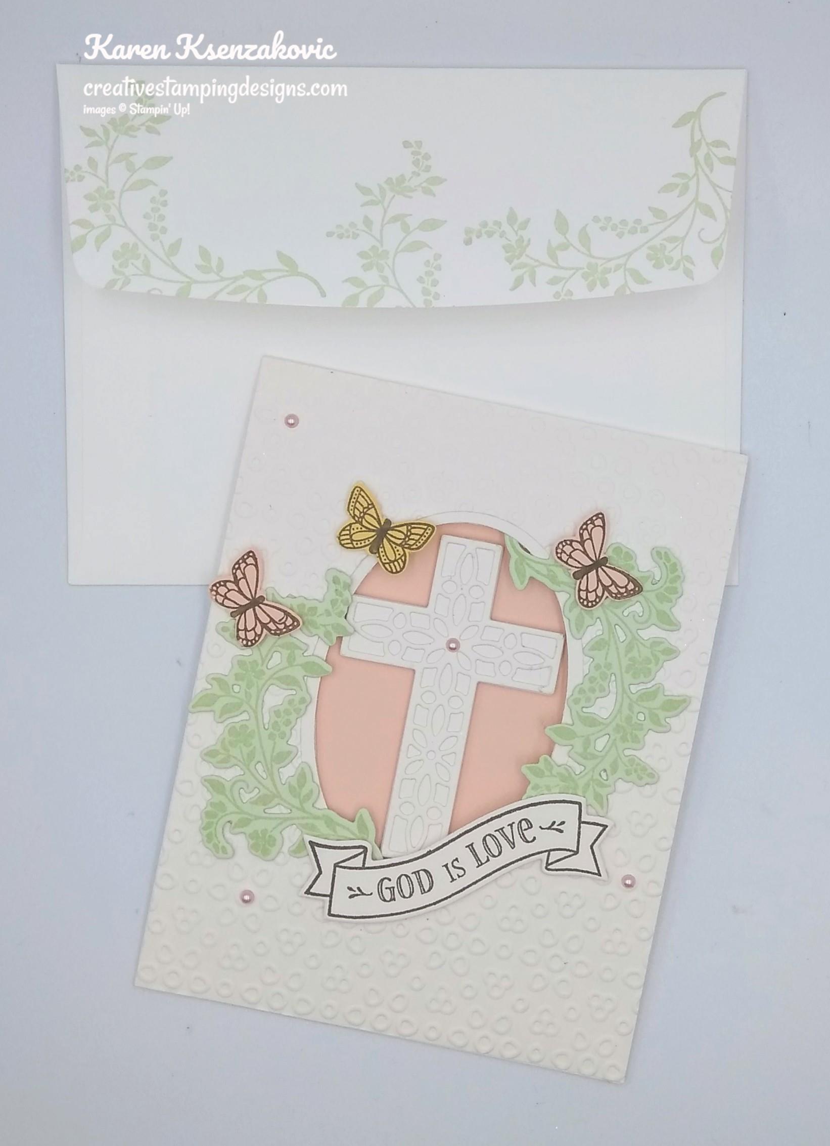 Stampin’ Up! Hold On To Hope Christening Card | Creative Stamping Designs