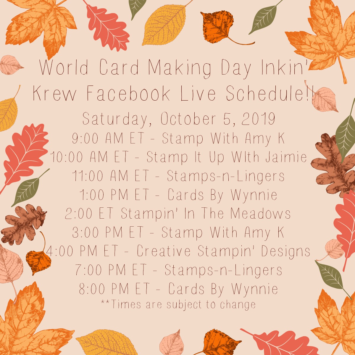 STAMPIN’ UP! WORLD CARD MAKING DAY TODAY!!! | Creative Stamping Designs