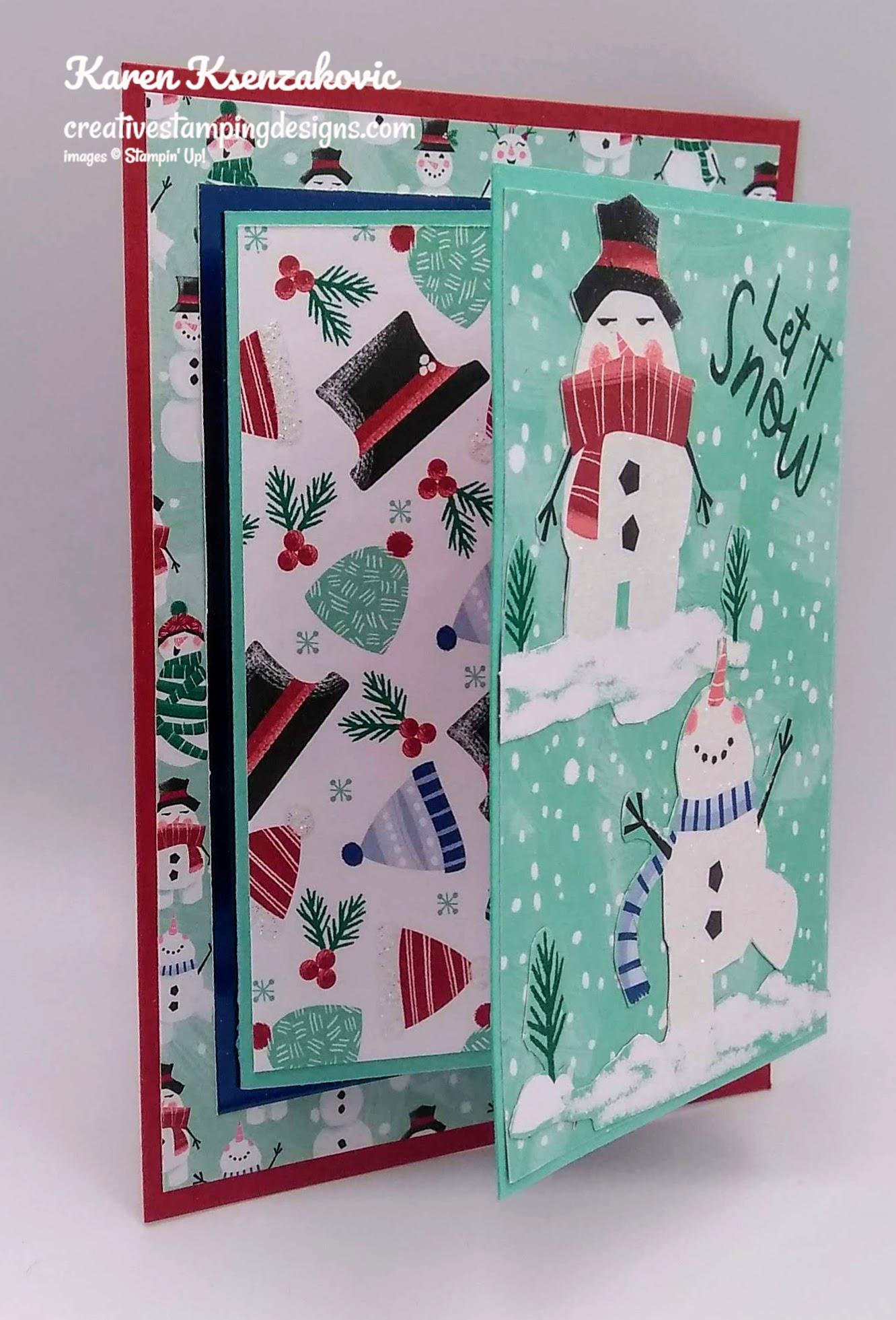 Stampin’ Up! Let It Snow Gift Card Holder for Fun Fold Friday ...