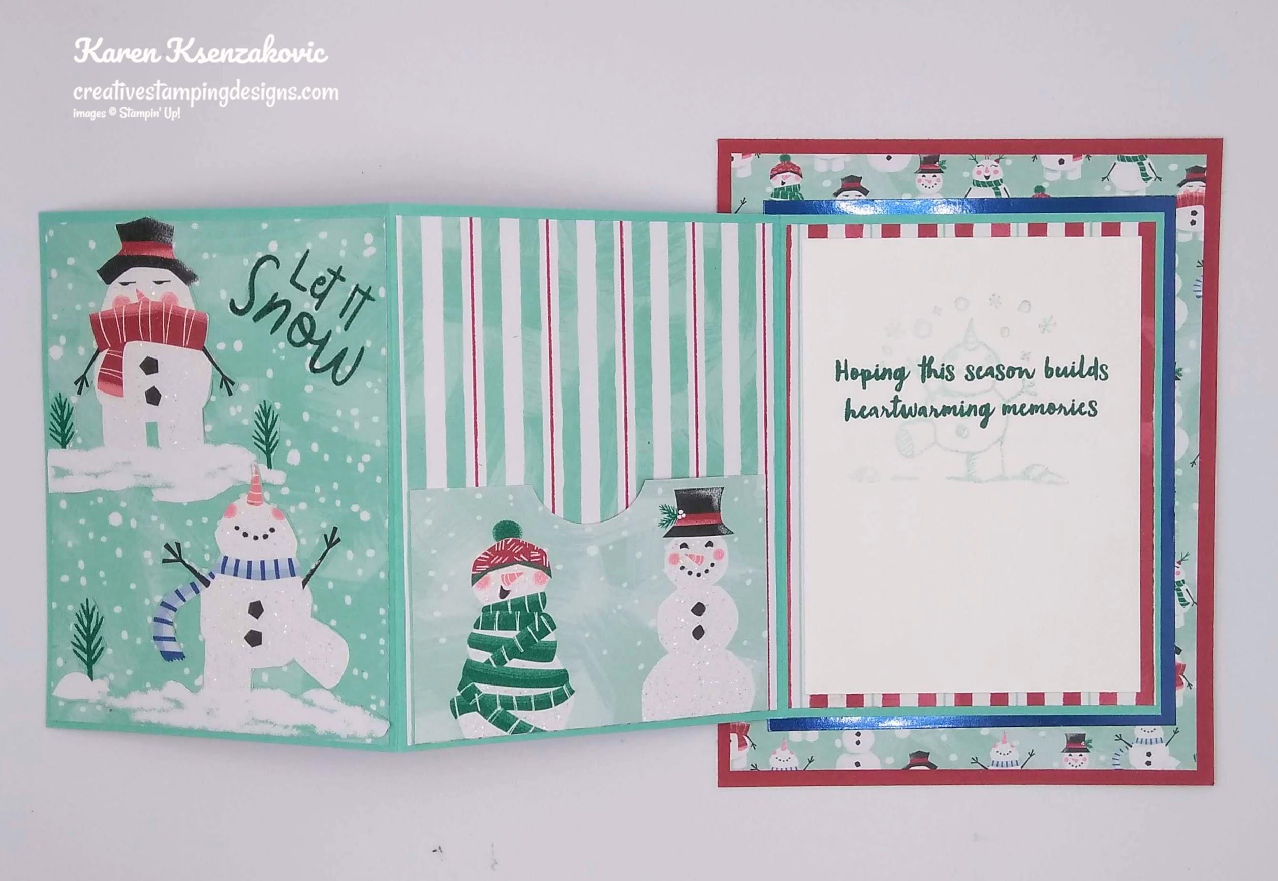 Stampin’ Up! Let It Snow Gift Card Holder for Fun Fold Friday ...