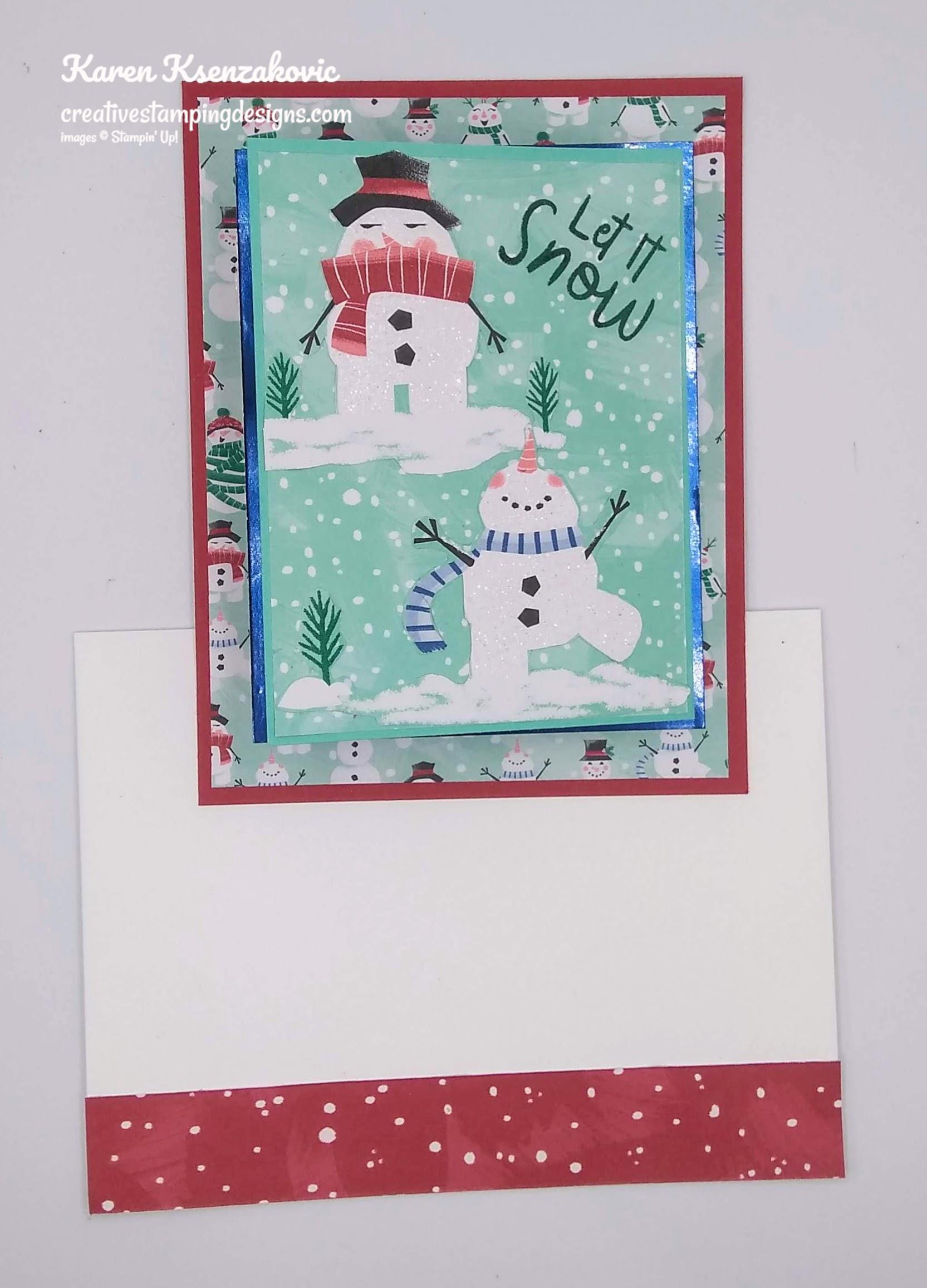 Stampin’ Up! Let It Snow Gift Card Holder for Fun Fold Friday ...