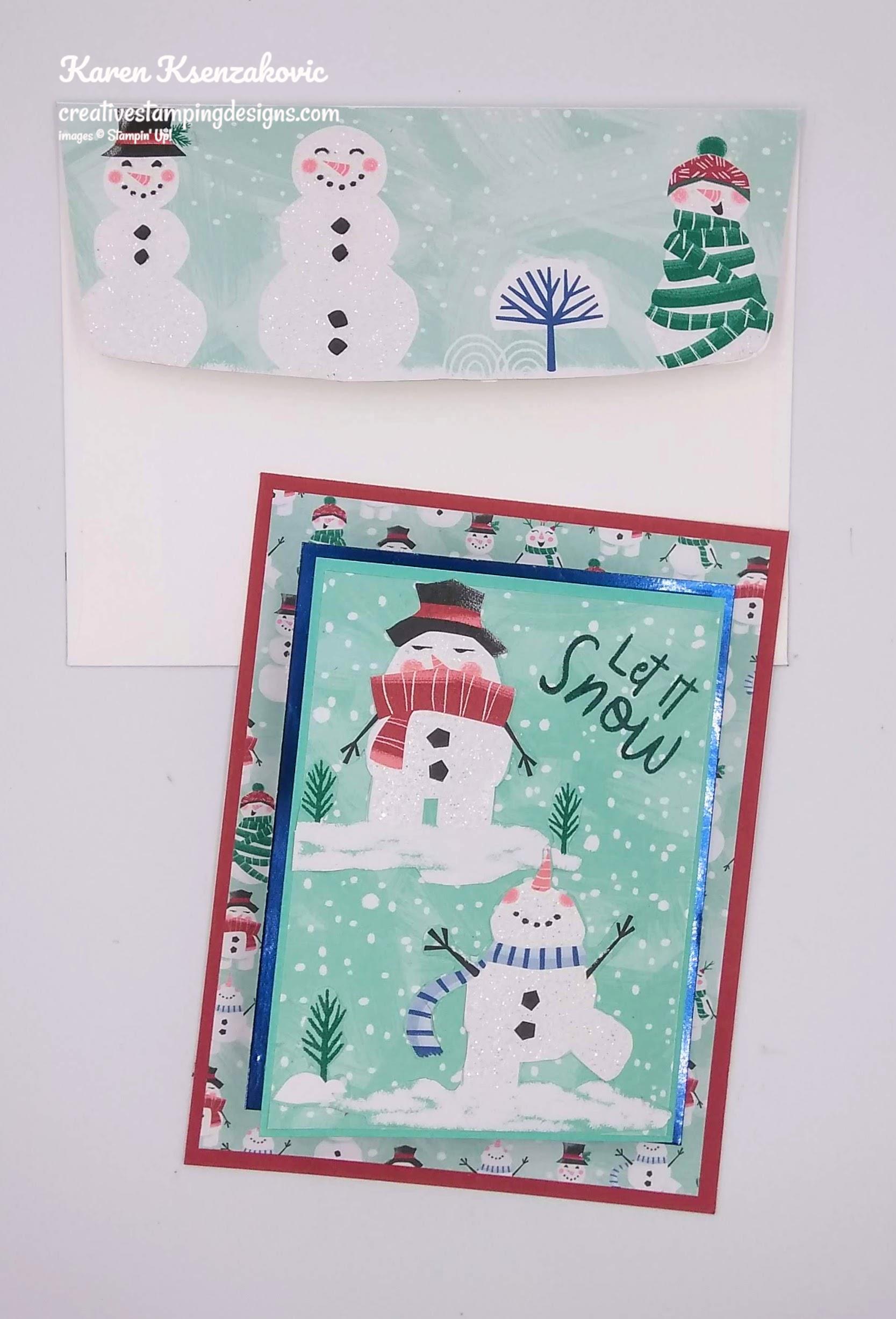 Stampin’ Up! Let It Snow Gift Card Holder for Fun Fold Friday ...