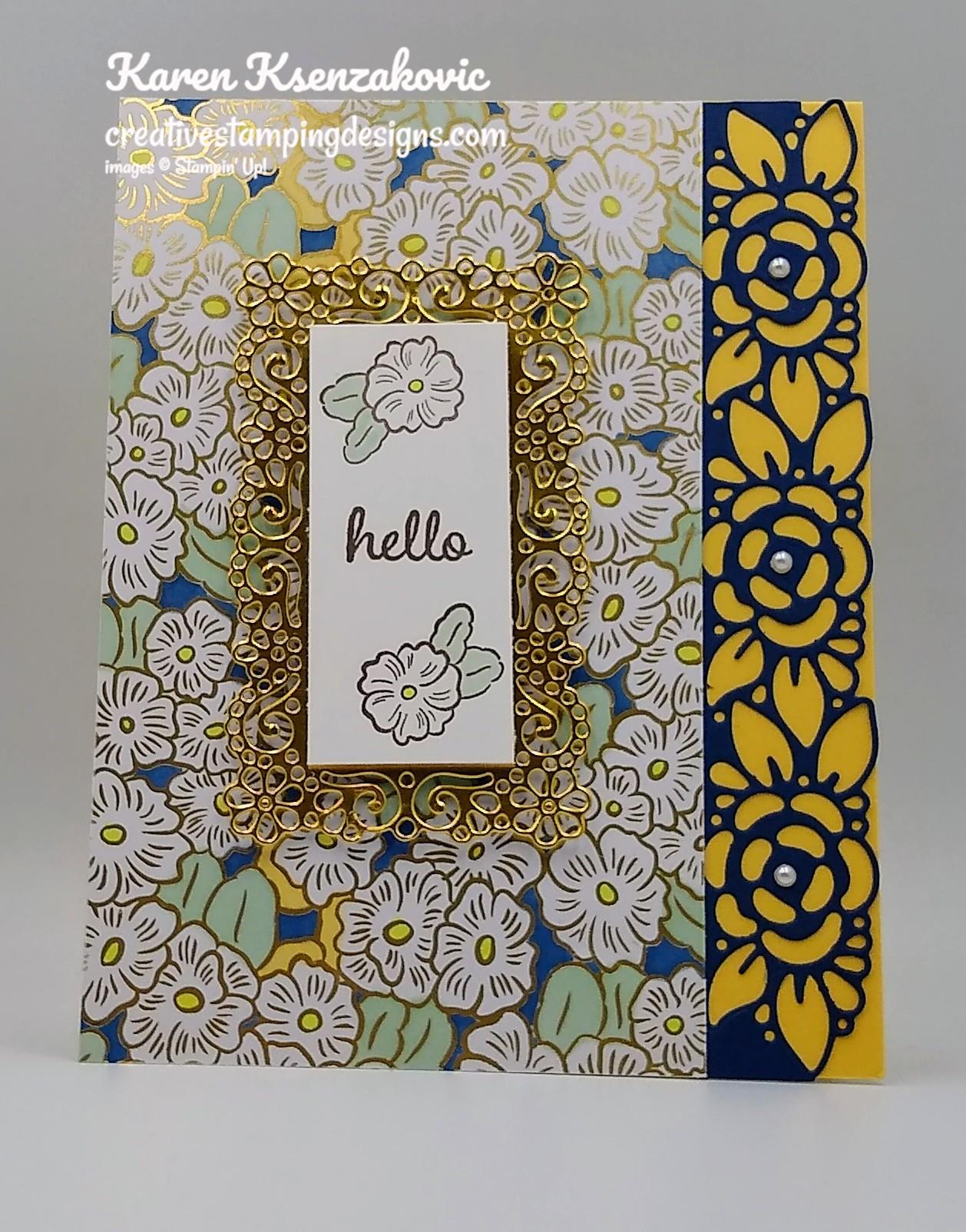 Stampin’ Up! Ornate Hello | Creative Stamping Designs