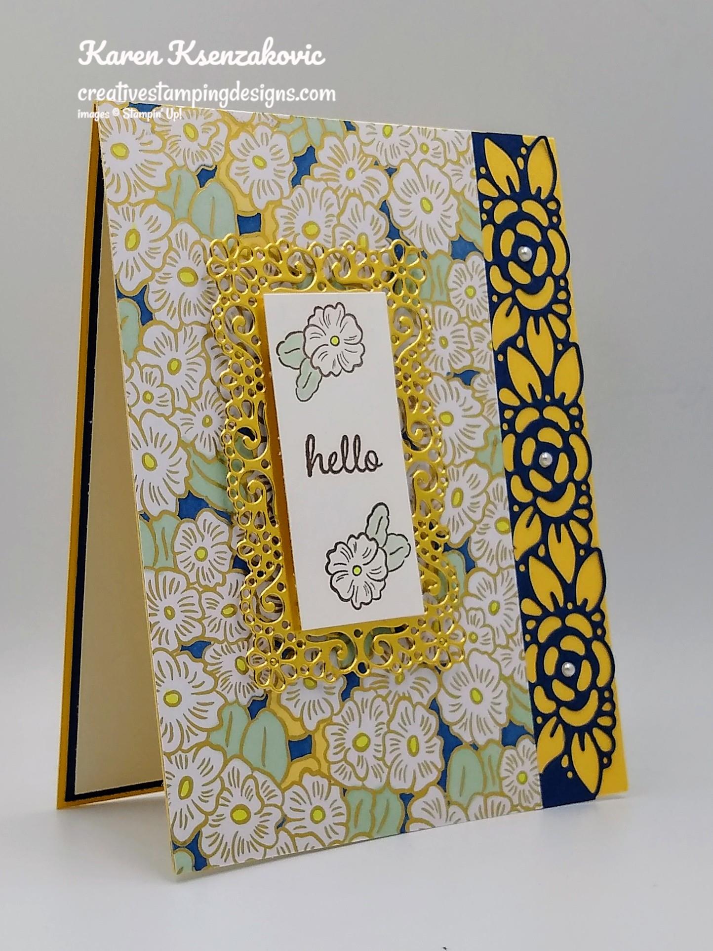 Stampin’ Up! Ornate Hello | Creative Stamping Designs