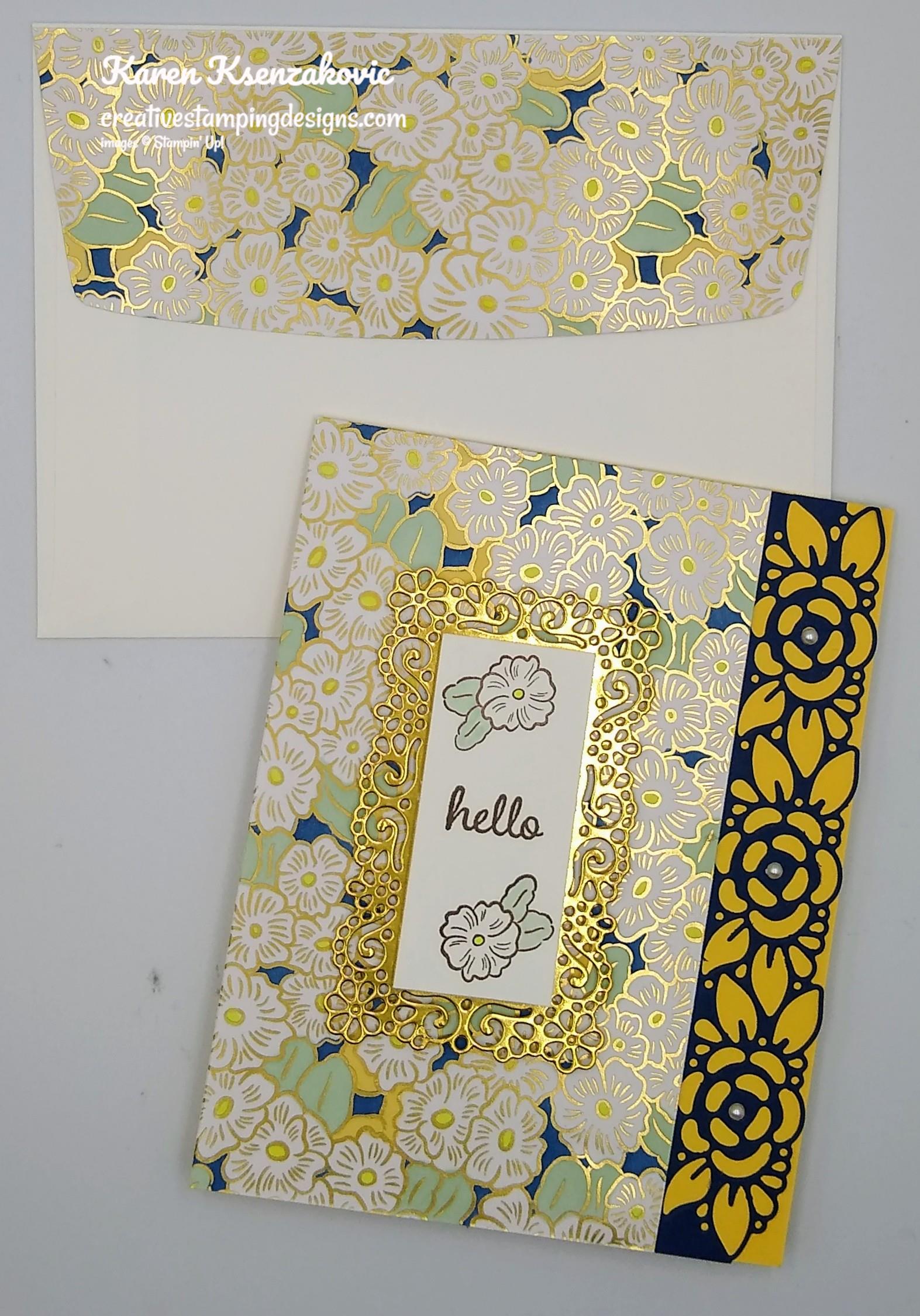 Stampin’ Up! Ornate Hello | Creative Stamping Designs