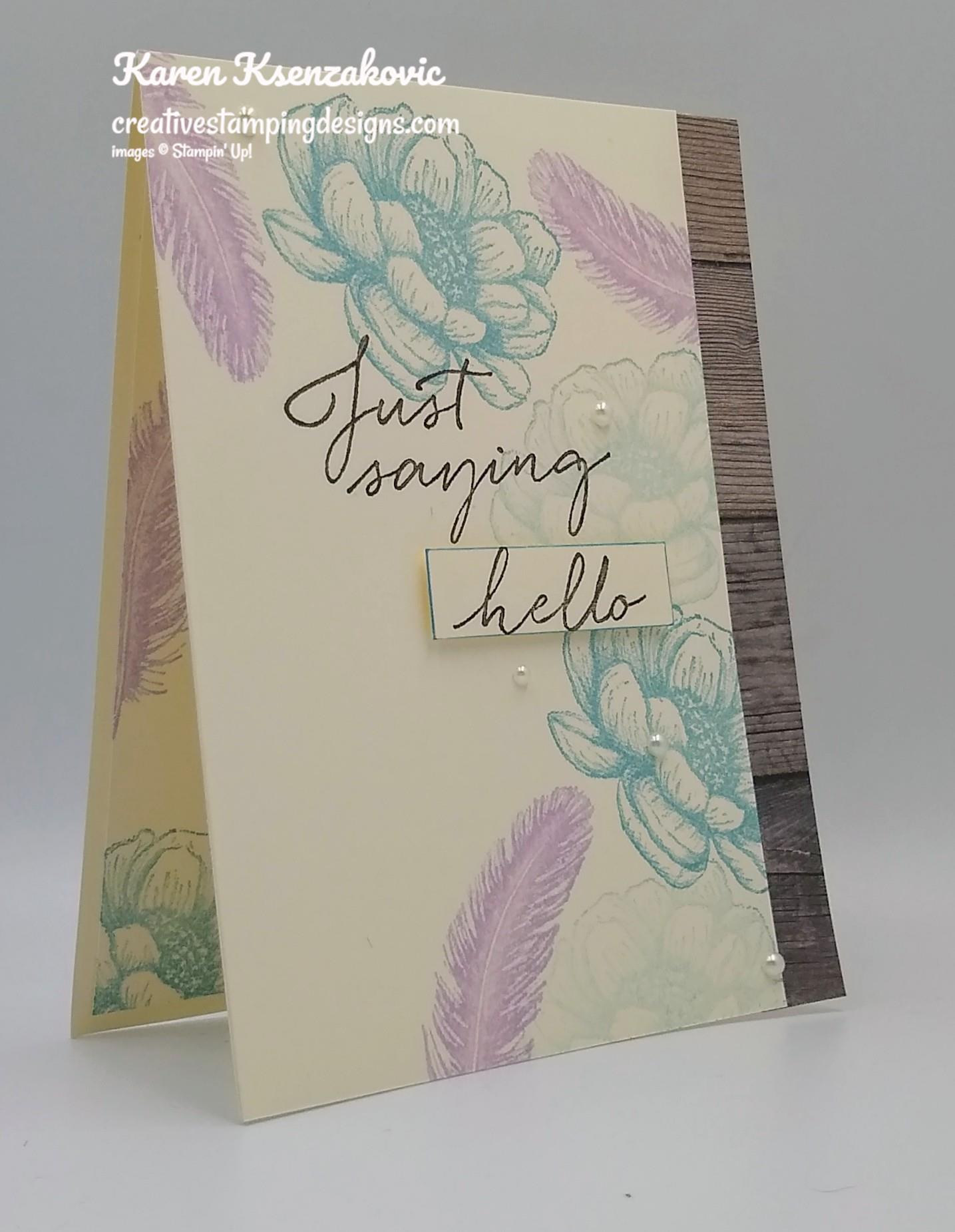 Stampin’ Up! Just Saying Hello | Creative Stamping Designs