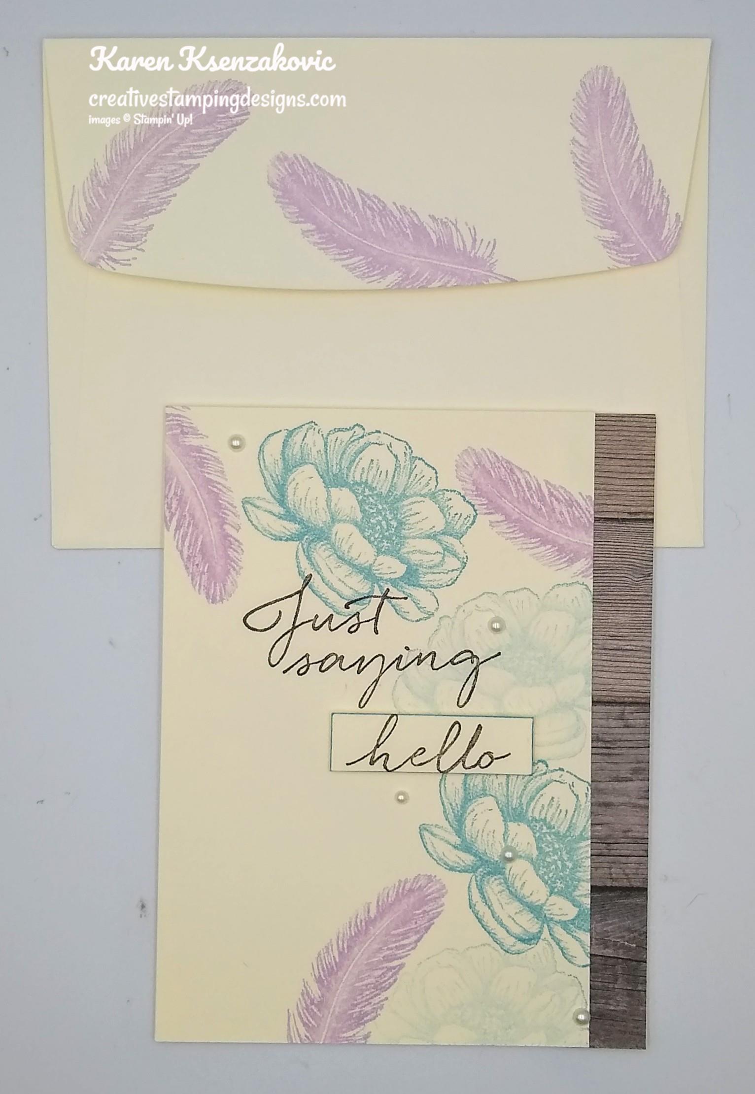 Stampin’ Up! Just Saying Hello | Creative Stamping Designs