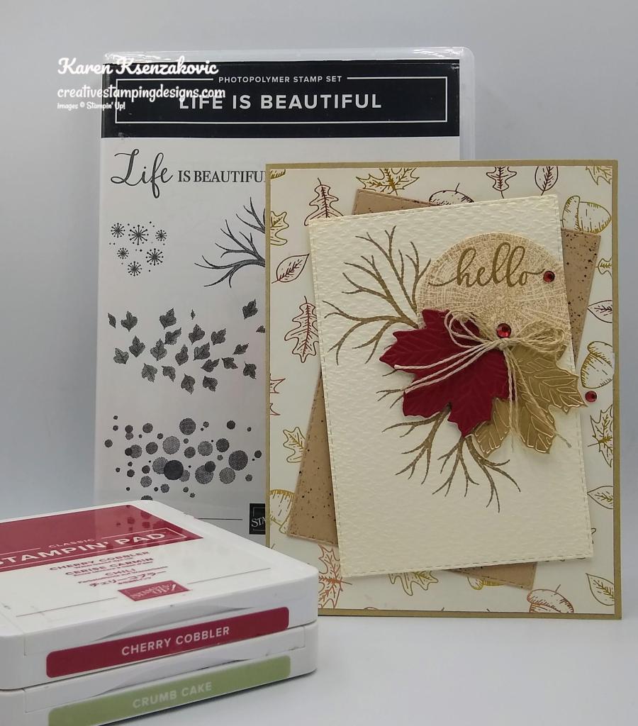 Stampin’ Up! Life Is Beautiful Hello | Creative Stamping Designs