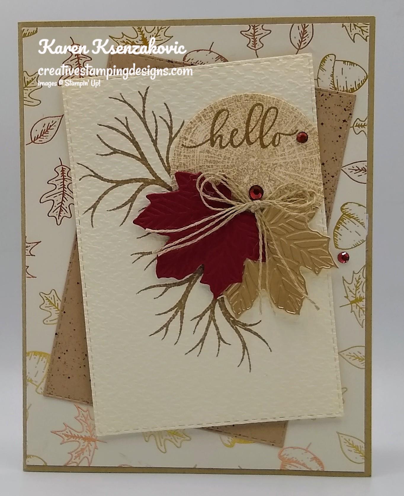Stampin’ Up! Life Is Beautiful Hello | Creative Stamping Designs