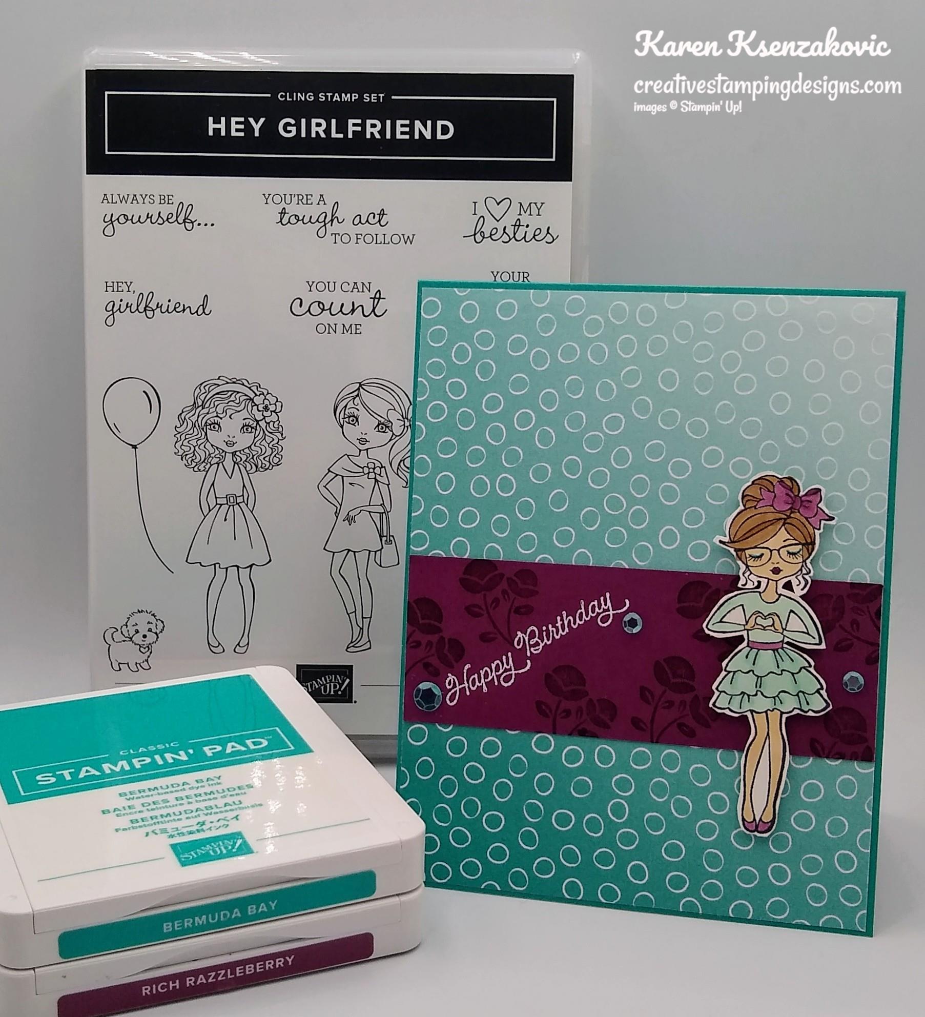 Stampin’ Up! Hey Girlfriend for Amy’s Inkin’ Krew Team Blog Hop ...