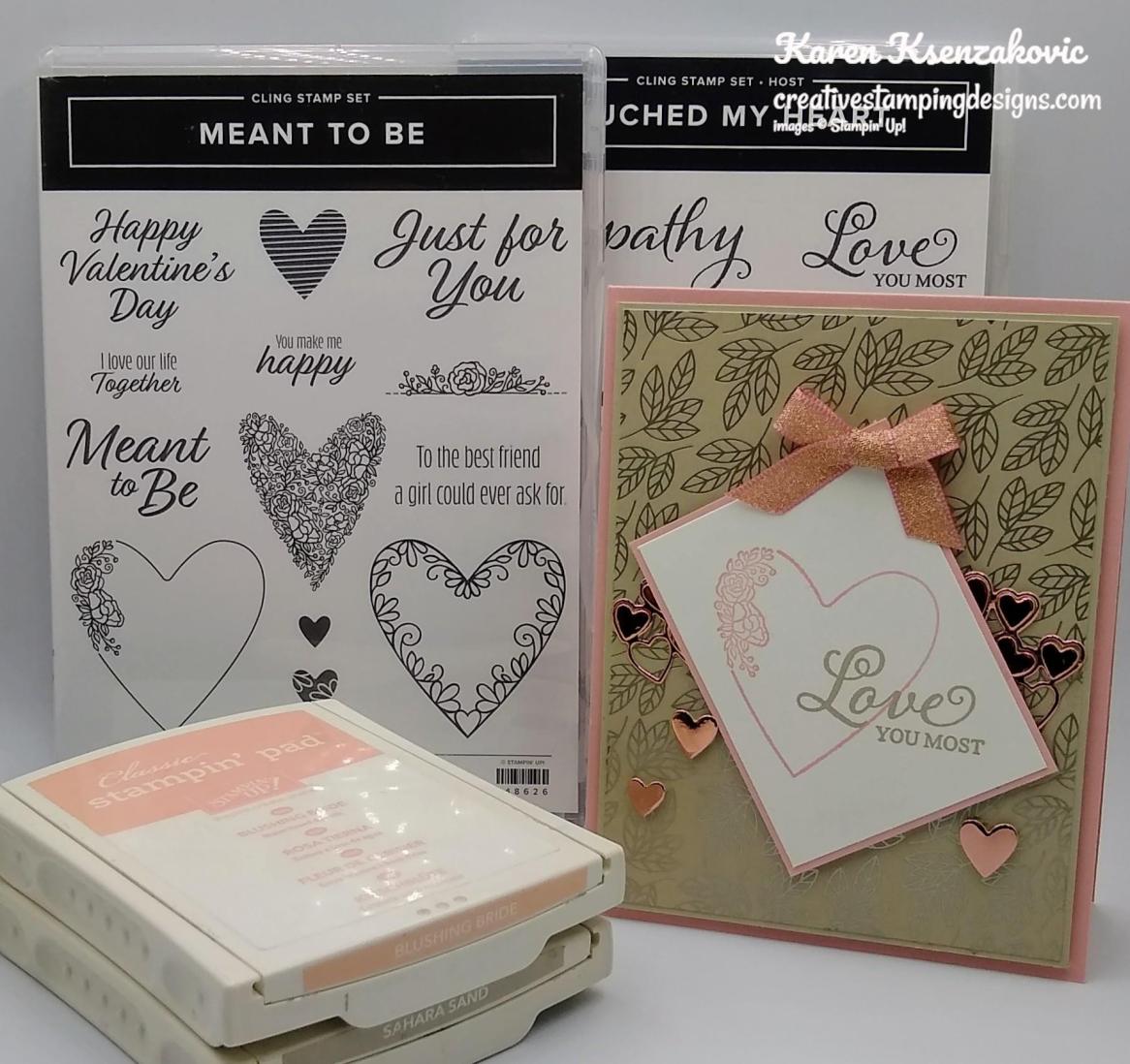 Stampin’ Up! Meant To Be Valentine | Creative Stamping Designs