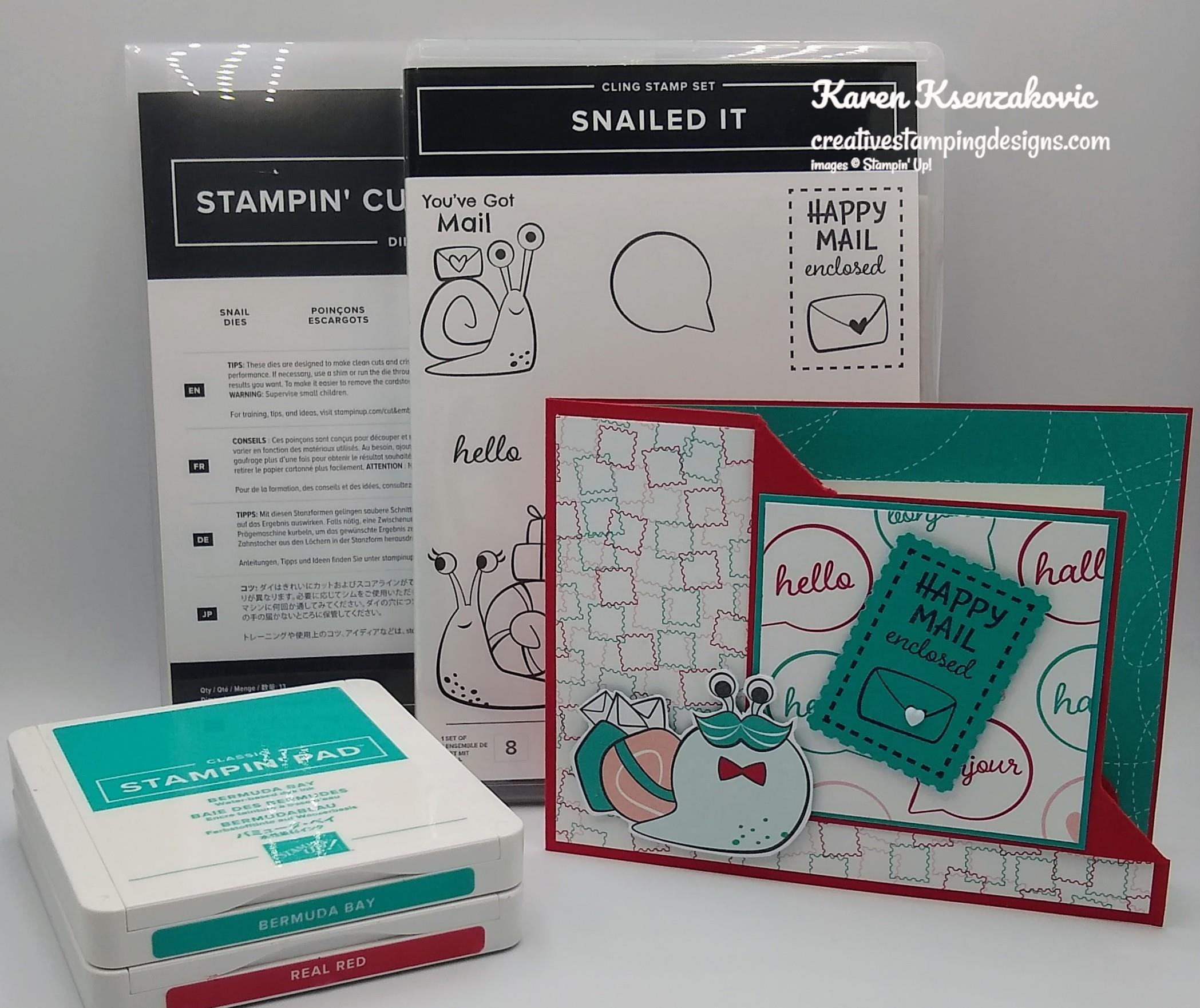 Stampin’ UP! Snailed It for Fun Fold Friday | Creative Stamping Designs