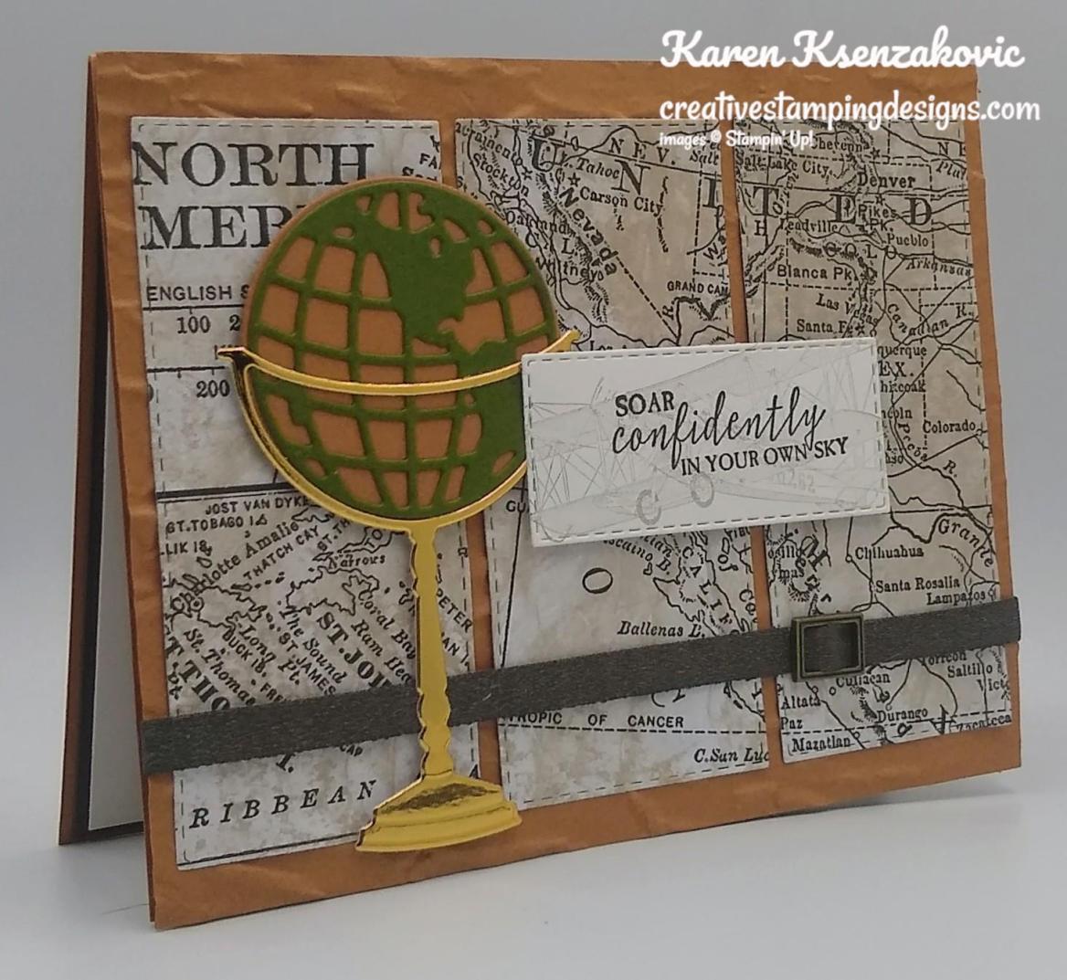 Stampin’ Up! Soar Confidently Masculine Card. | Creative Stamping Designs