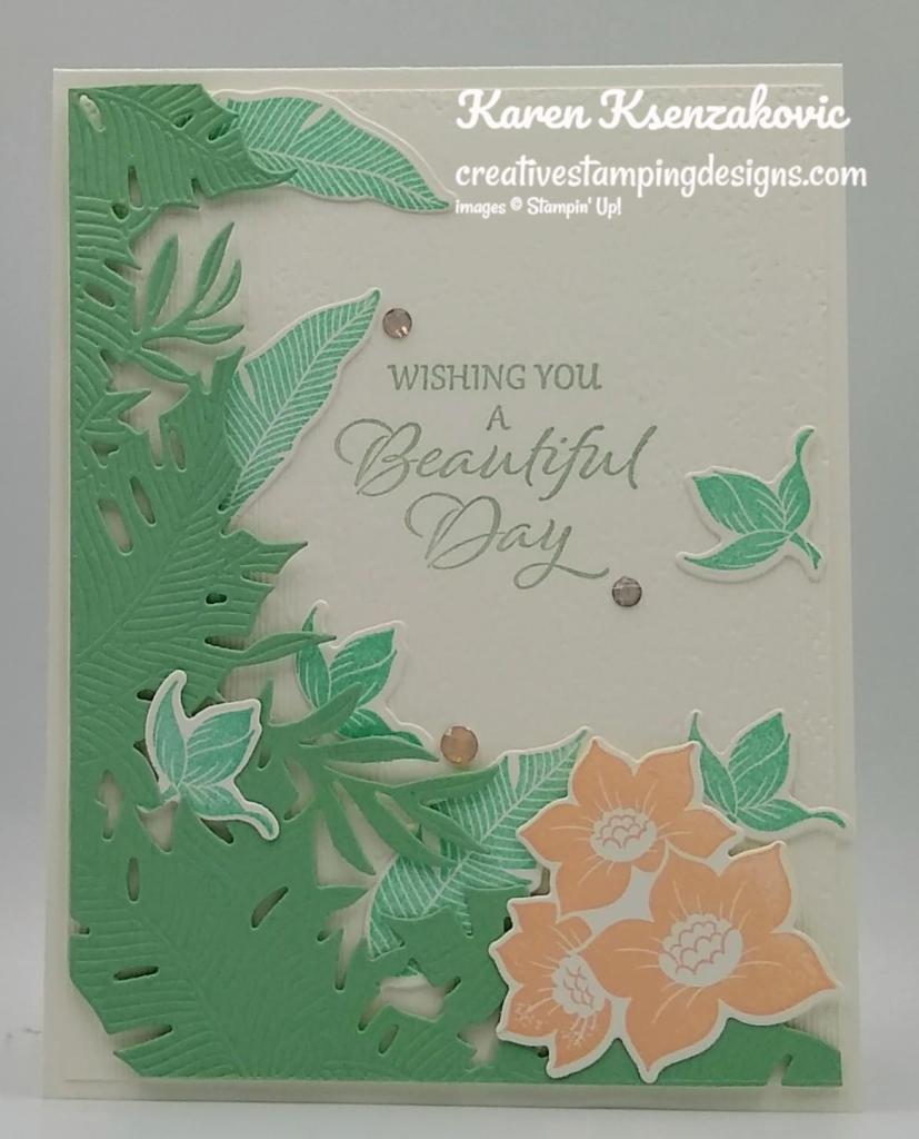 Stampin’ Up! Tranquil Thoughts Thank You Card | Creative Stamping Designs