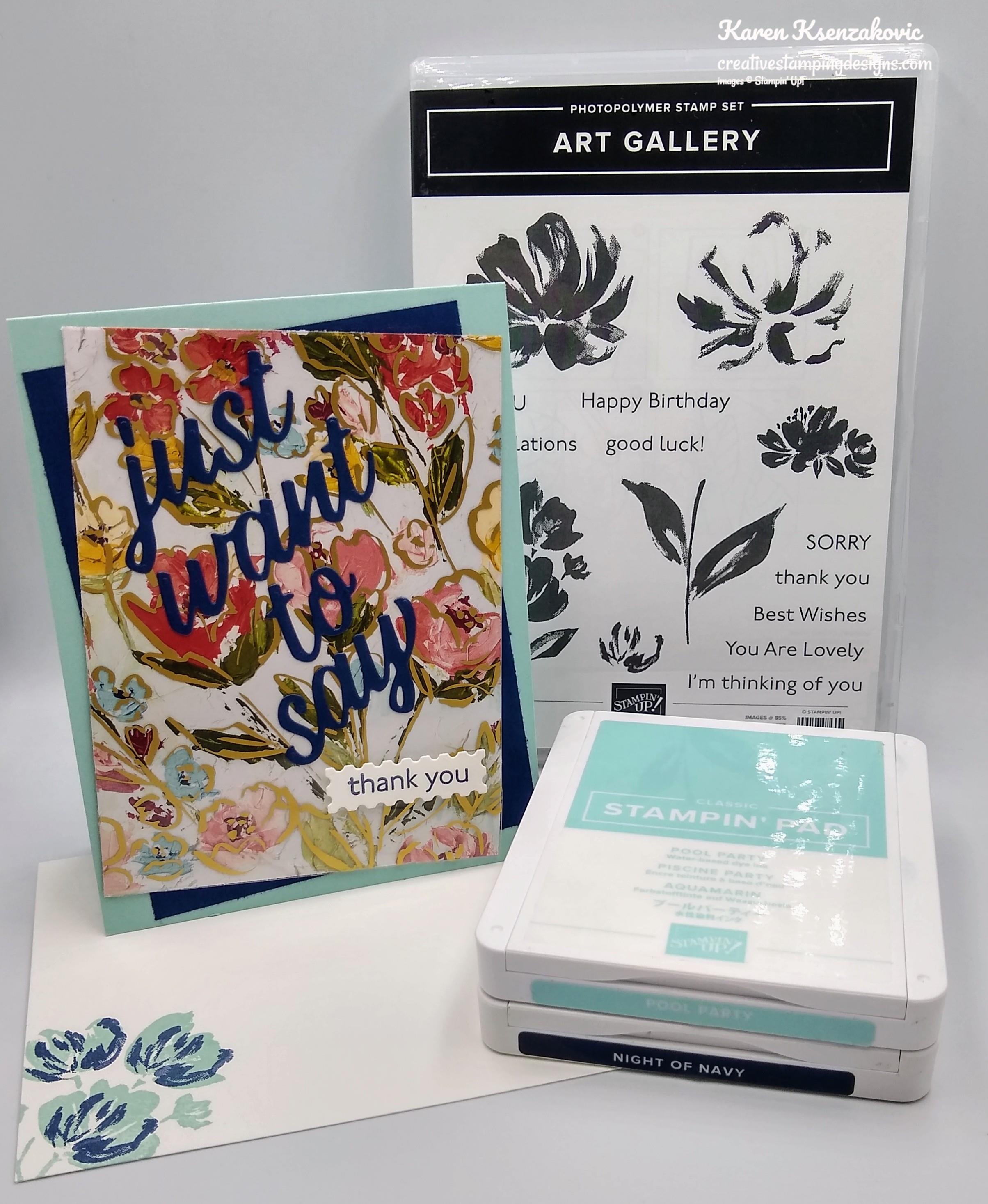 Stampin’ Up! Art Gallery Quick and Easy Card Pack | Creative Stamping ...