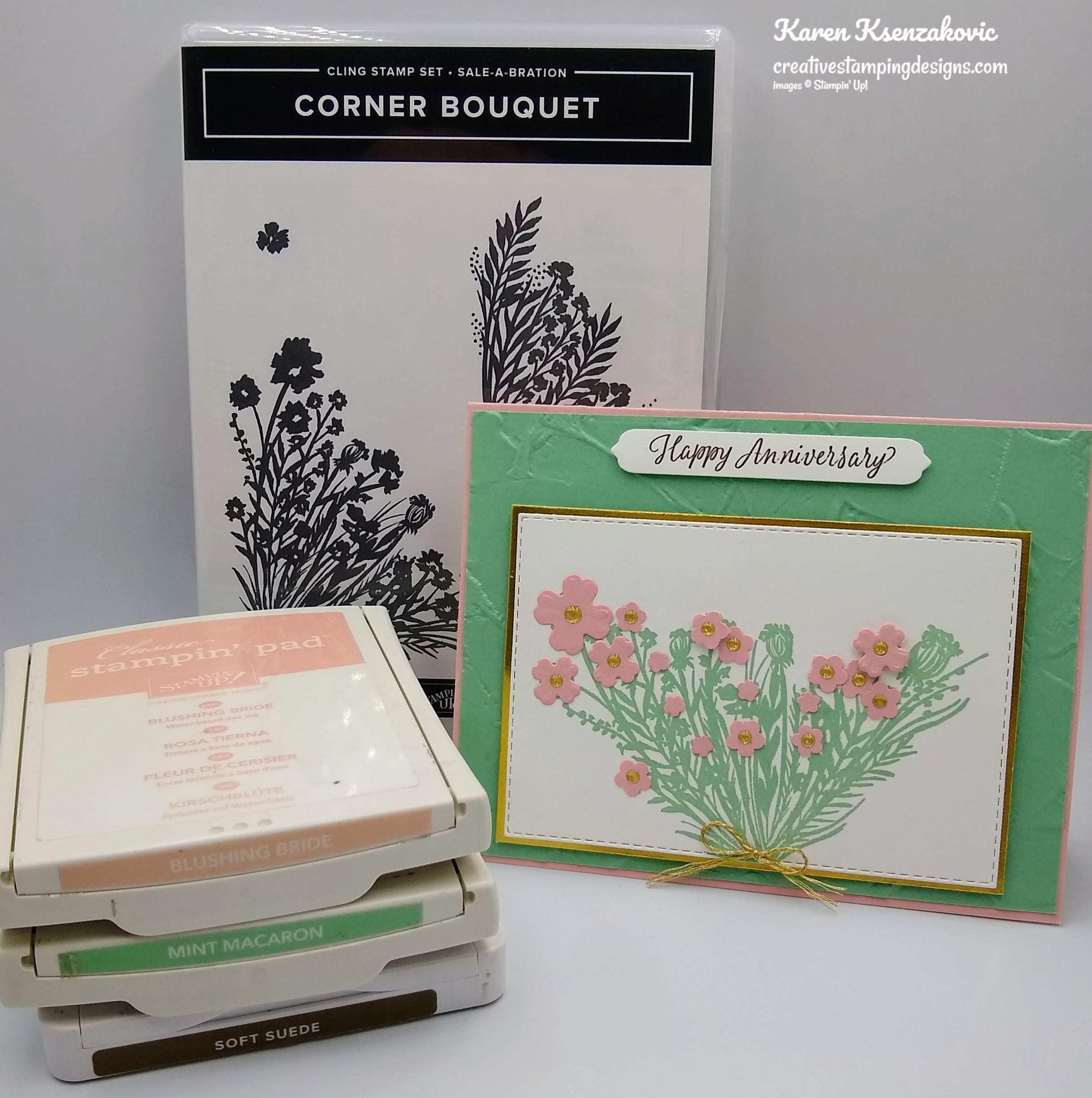 Corner Bouquet | Creative Stamping Designs