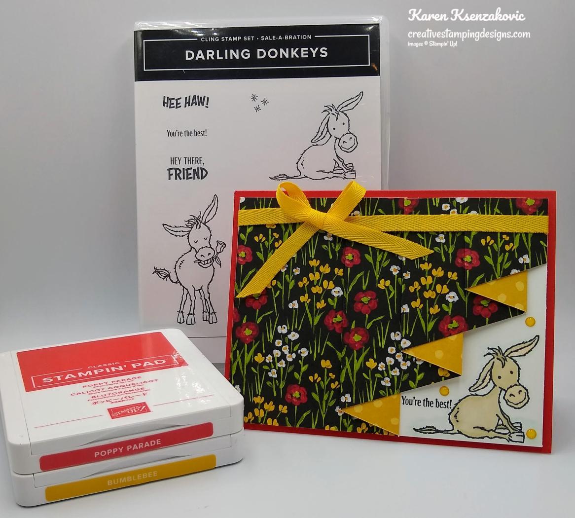 Stampin’ Up! Darling Donkey for The Happy Inkin’ Thursday Blog Hop ...