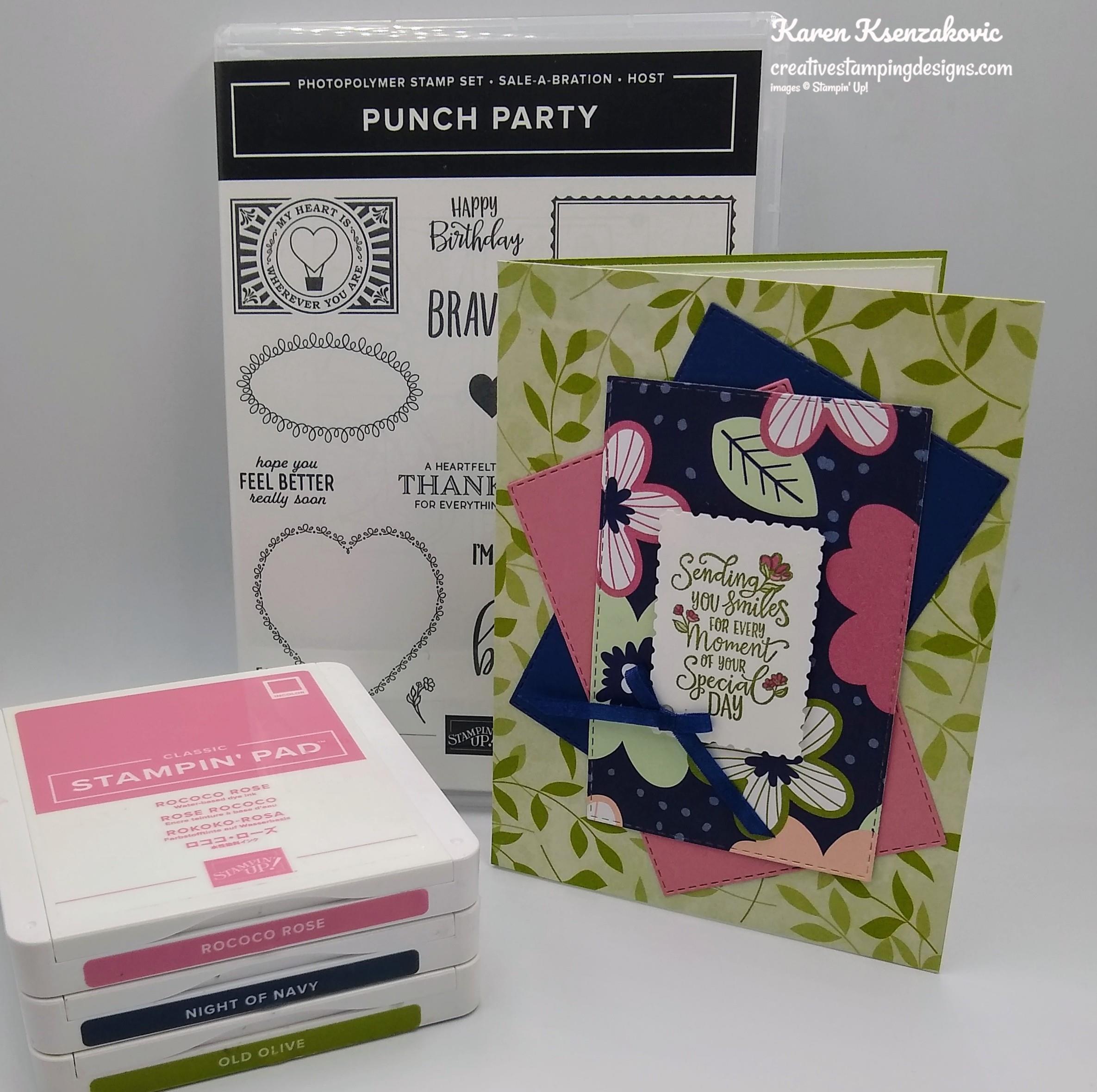 Stampin’ Up! Punch Party Birthday | Creative Stamping Designs