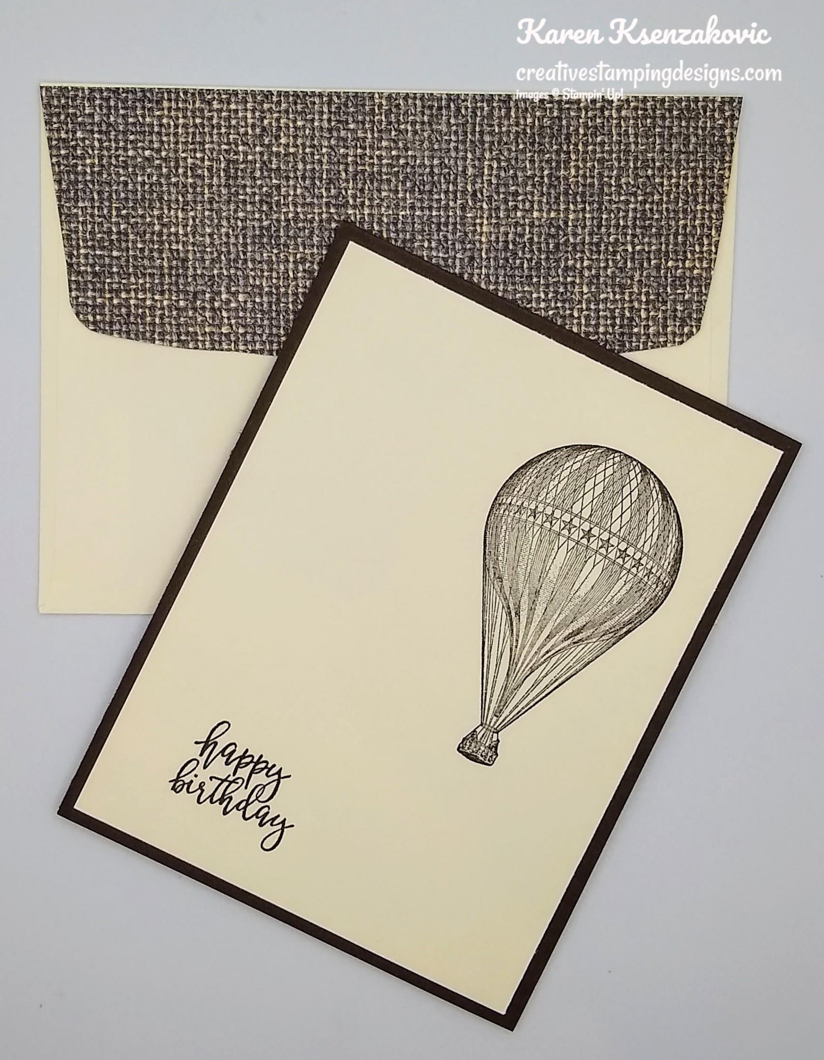 Stampin’ Up! Soar Confidently CAS | Creative Stamping Designs