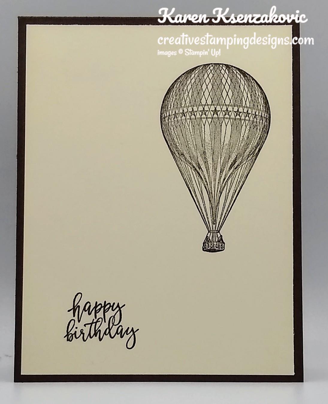 Stampin’ Up! Soar Confidently CAS | Creative Stamping Designs