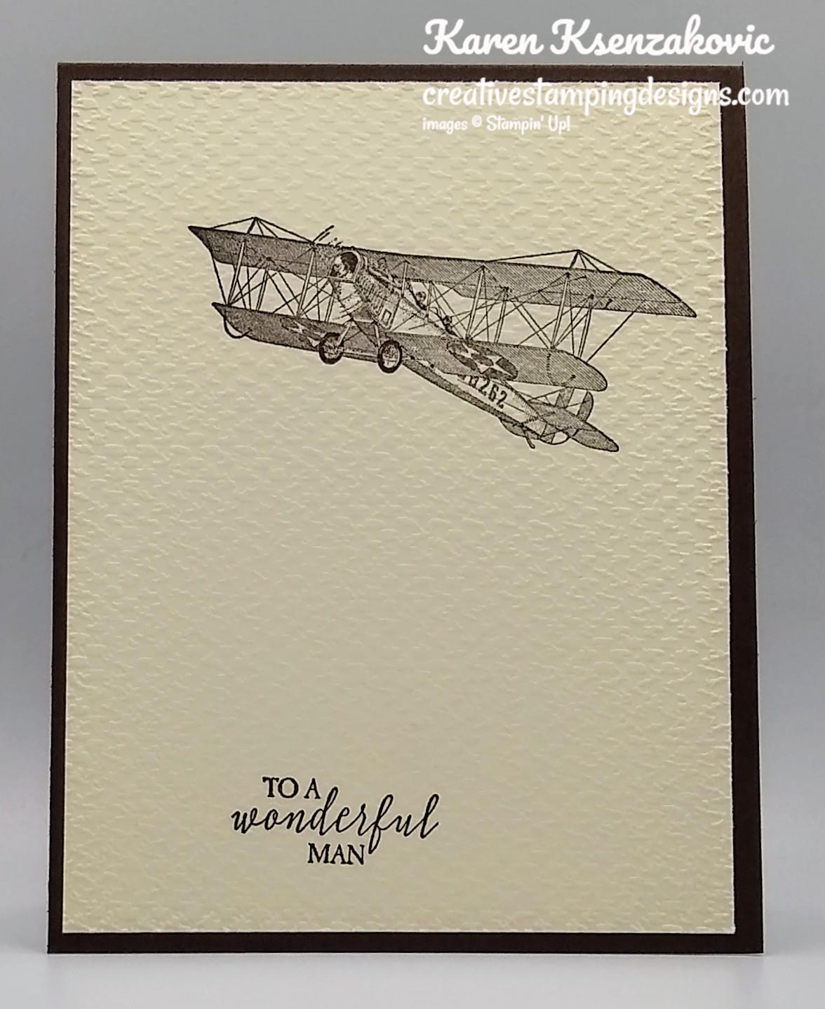 Stampin’ Up! Soar Confidently CAS | Creative Stamping Designs