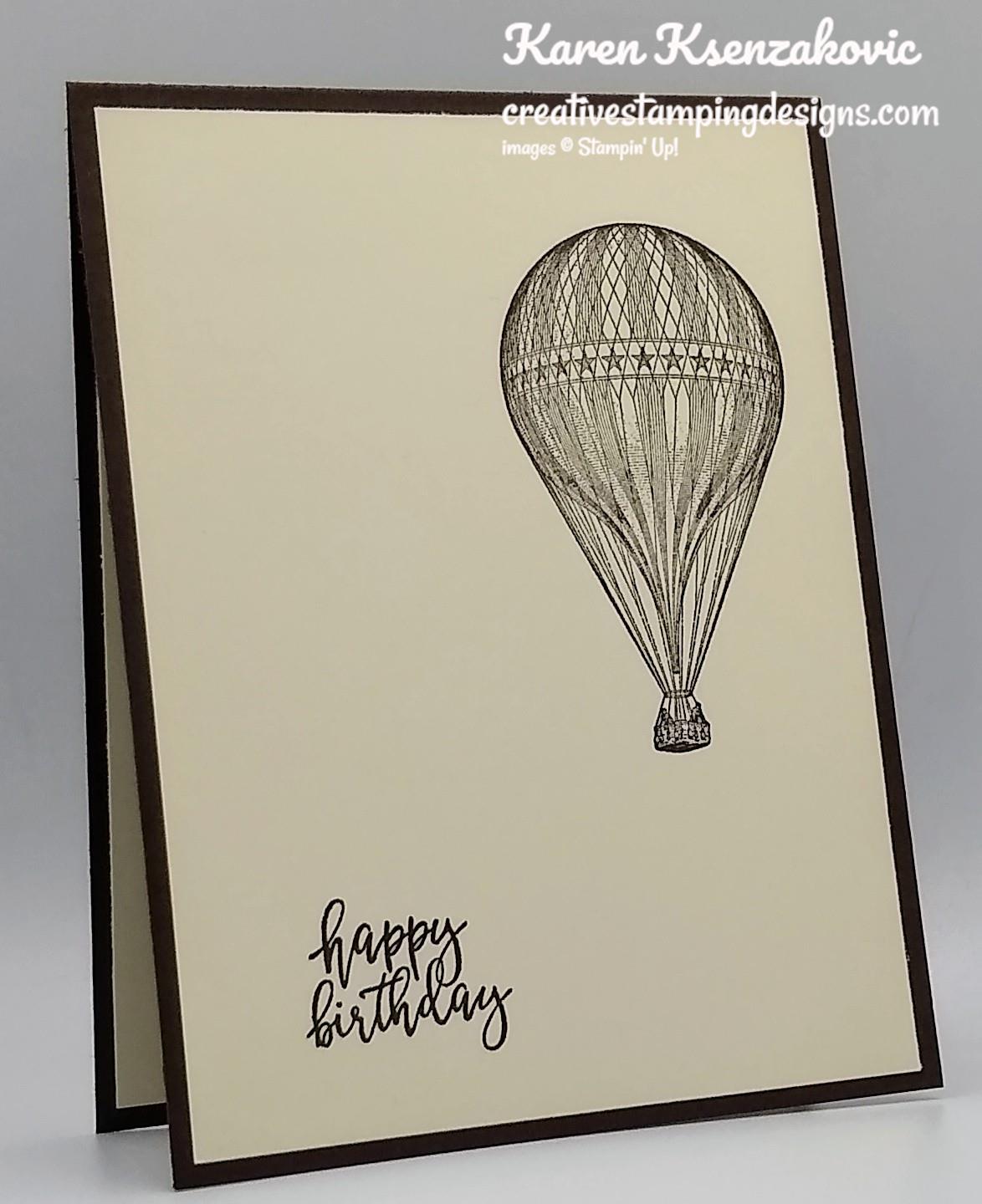 Stampin’ Up! Soar Confidently CAS | Creative Stamping Designs