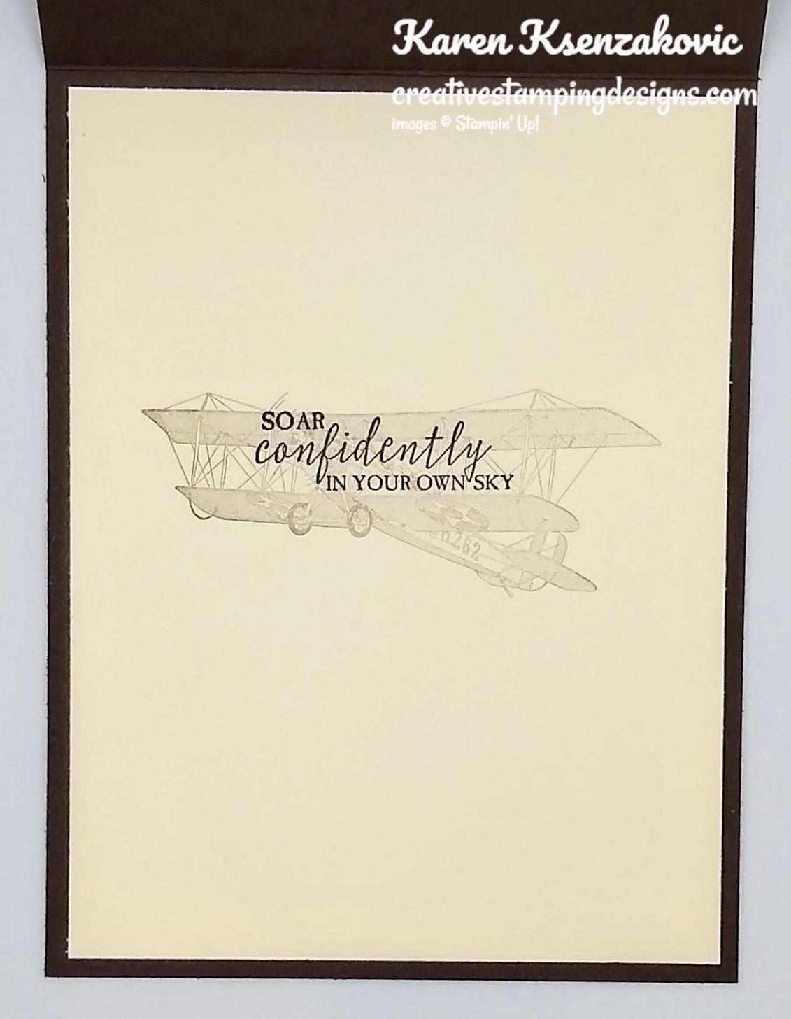 Stampin’ Up! Soar Confidently CAS | Creative Stamping Designs