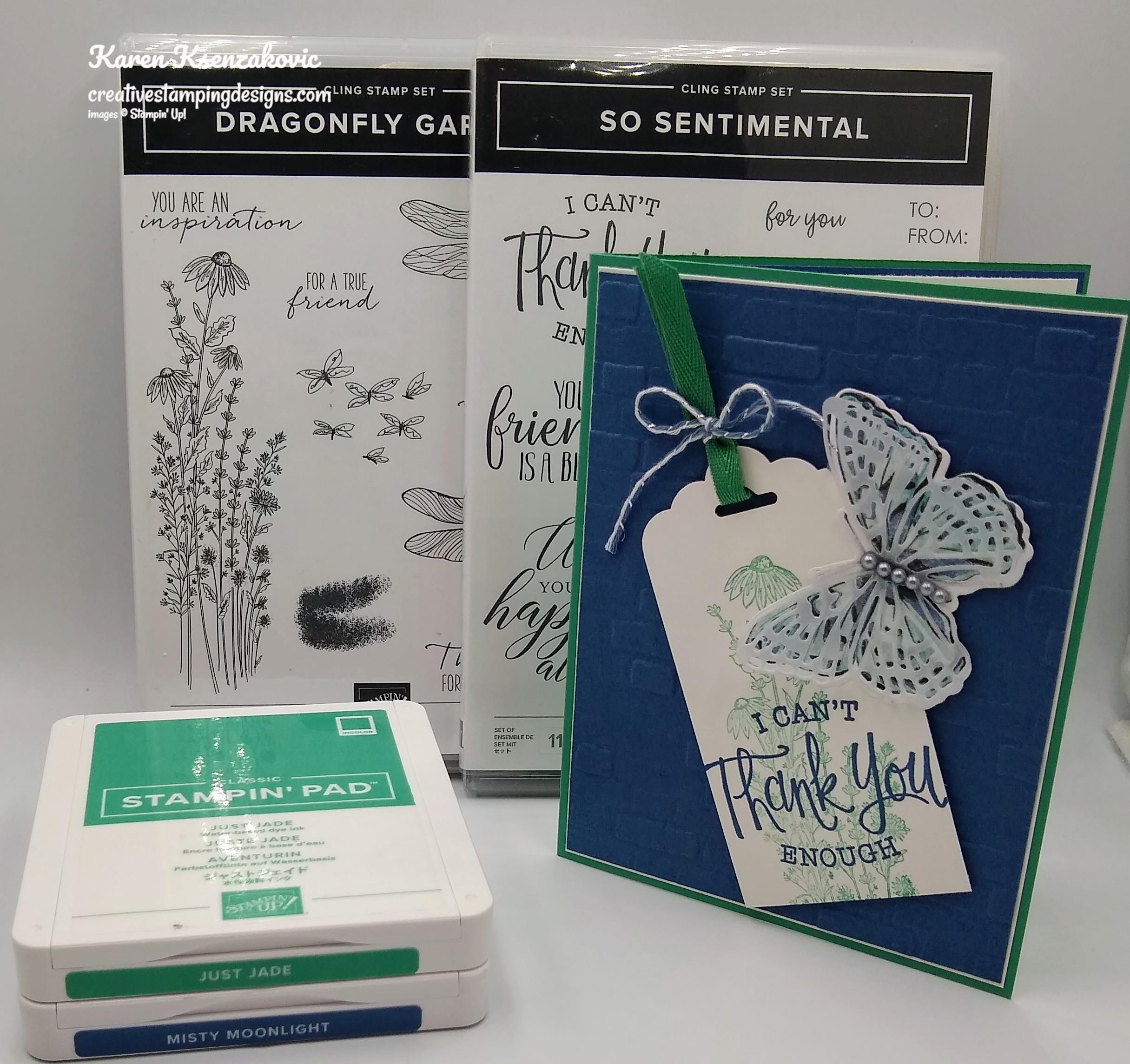 Stampin’ Up! So Sentimental Tag Card | Creative Stamping Designs