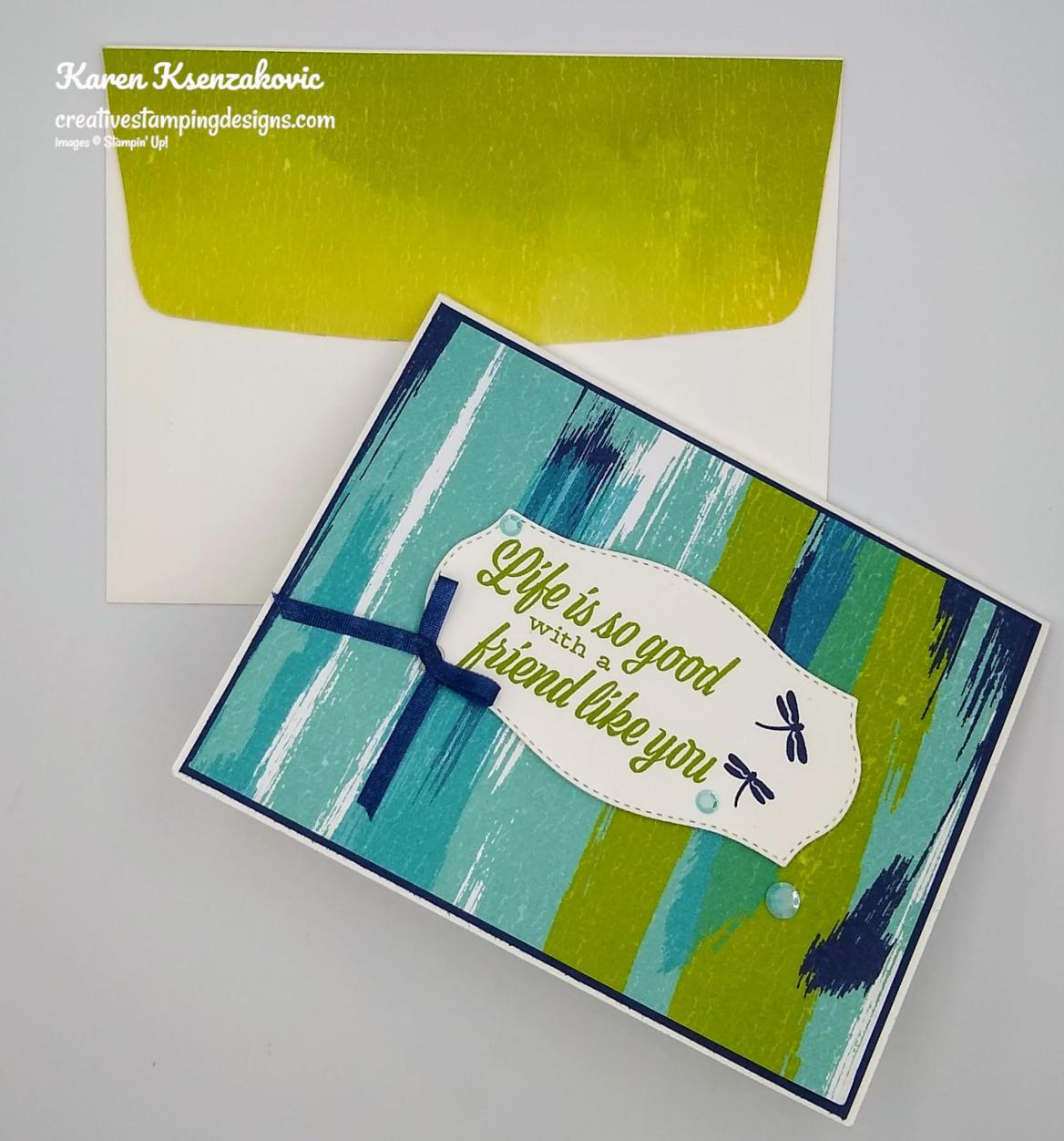 Stampin’ Up Friend Like You Inside Out card for Fun Fold Friday ...