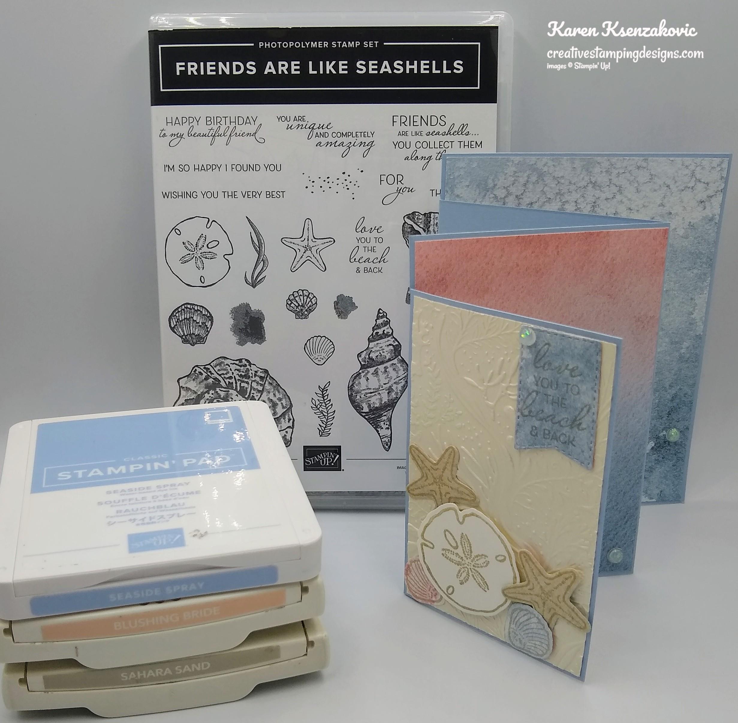 Stampin’ Up! Friends Are Like Seashells for Fun Fold Friday | Creative ...