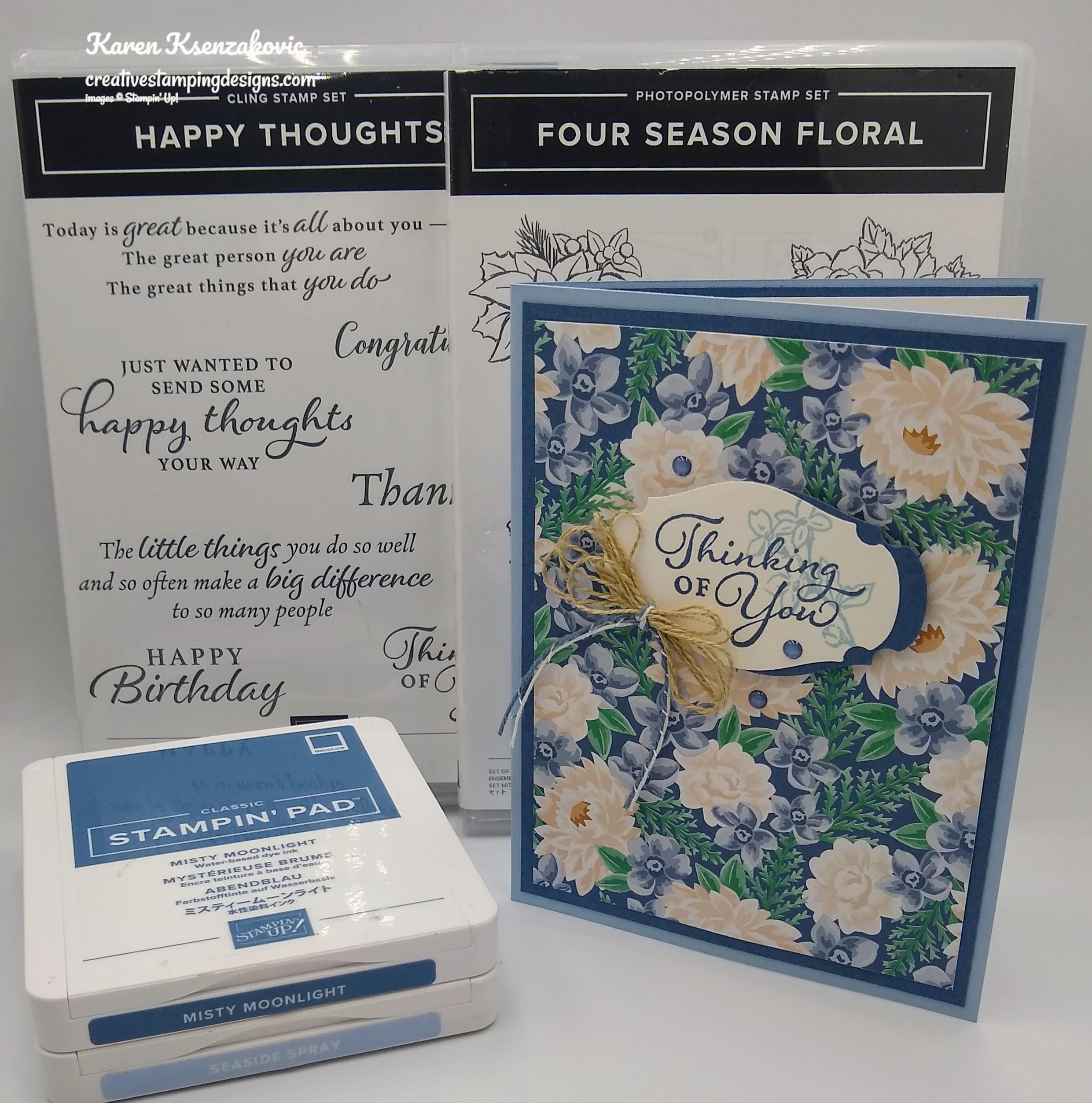 Stampin’ Up! Happy Thoughts CAS | Creative Stamping Designs