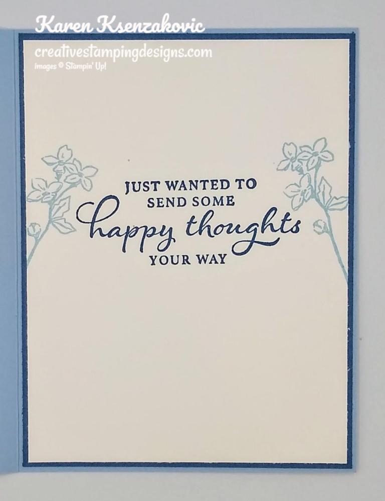 Stampin’ Up! Happy Thoughts CAS | Creative Stamping Designs