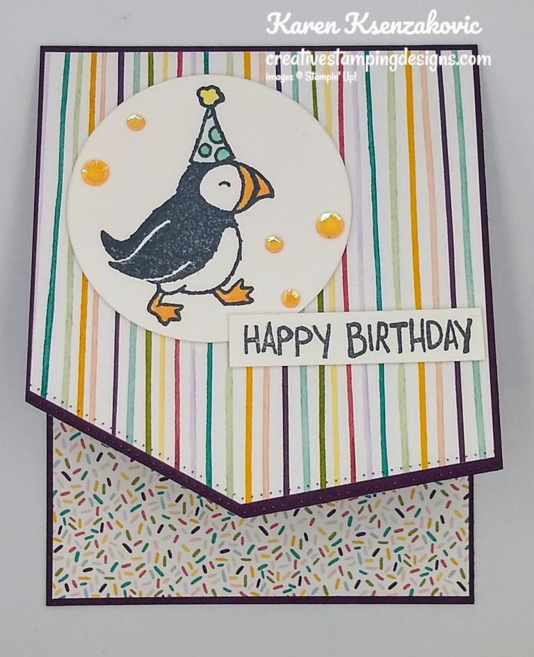 Stampin’ Up! Party Puffins Pop-Up for Fun Fold Friday | Creative ...