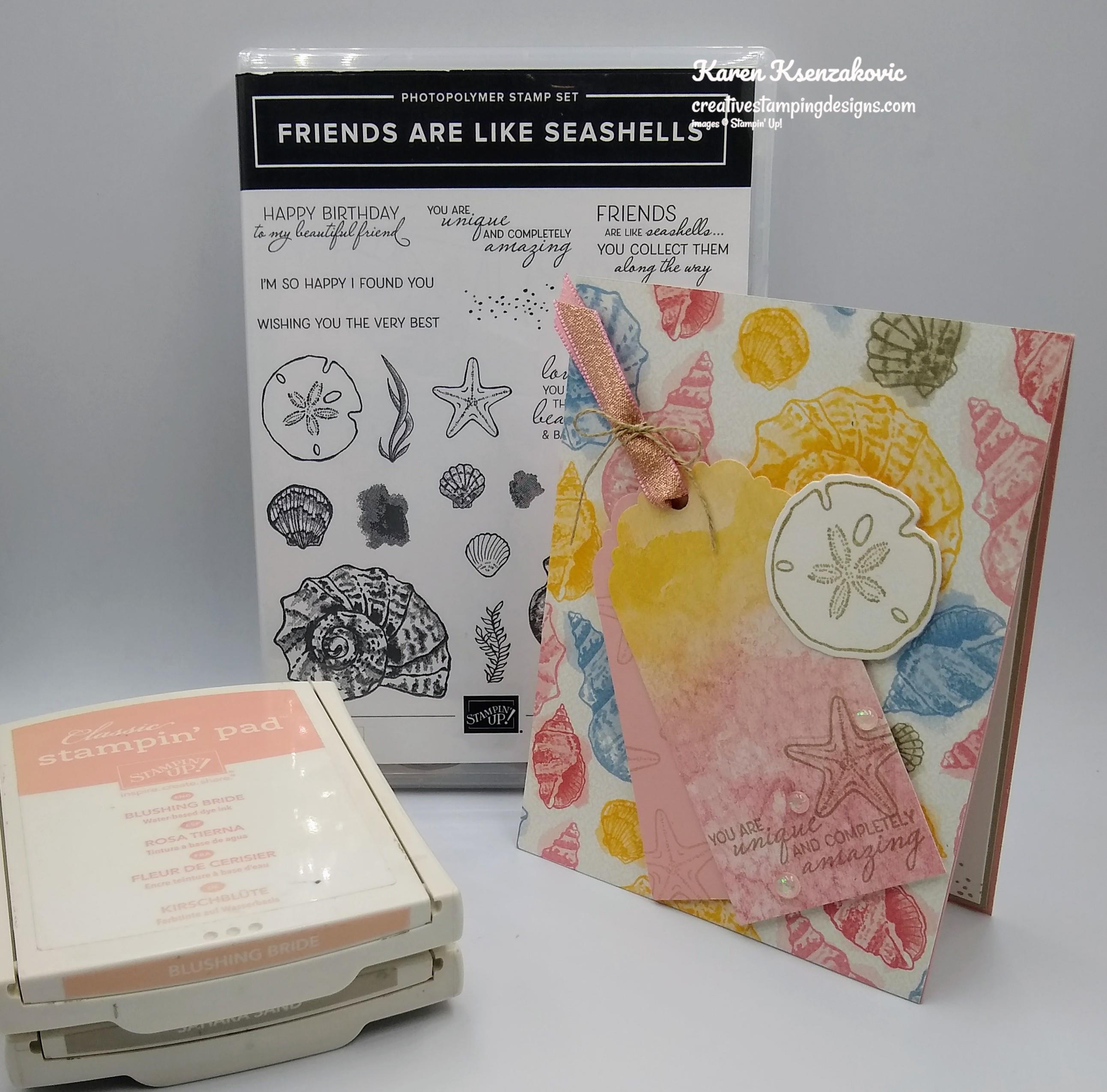 Stampin’ Up! Friends Are Like Seashells Tag Card | Creative Stamping ...