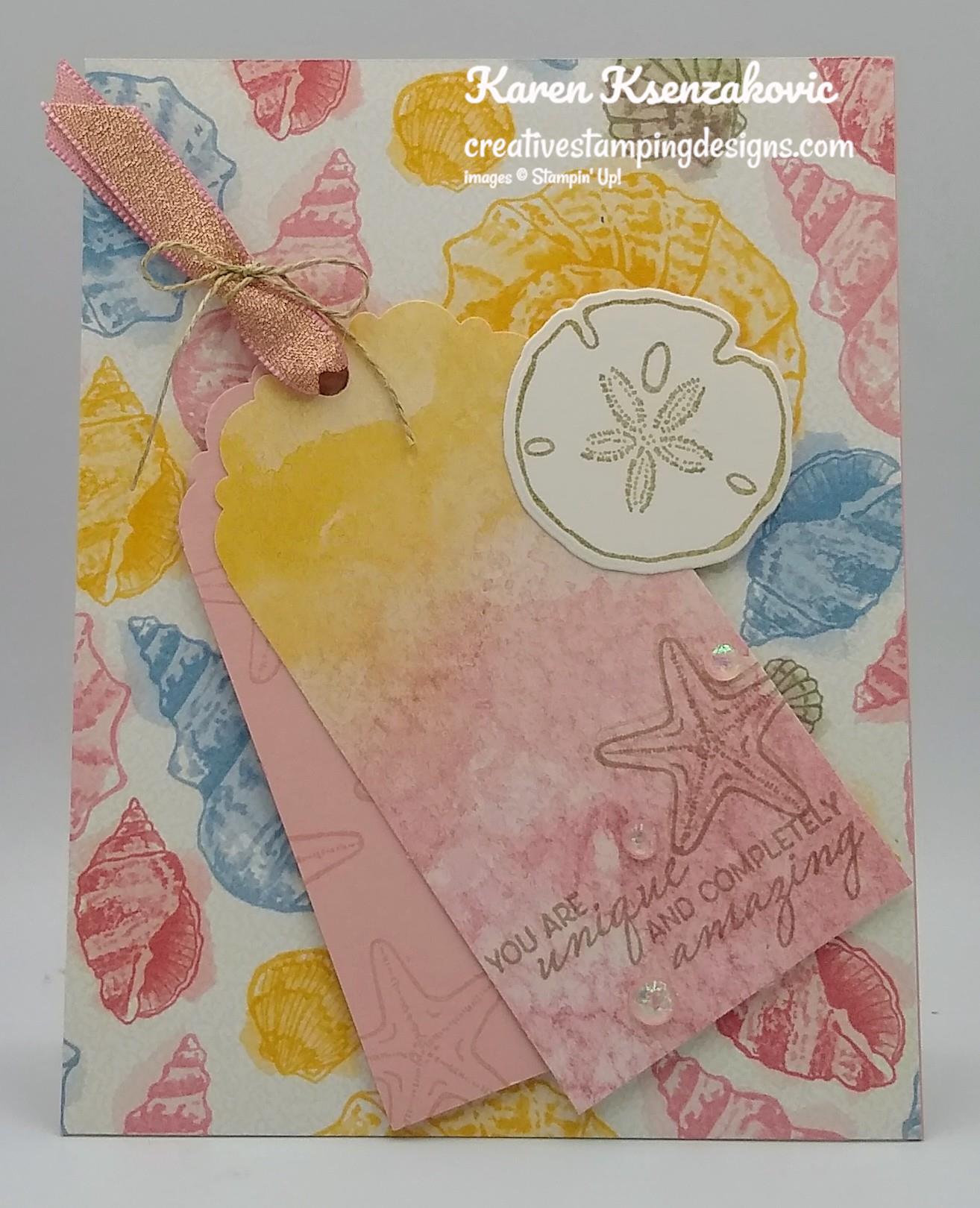 Stampin’ Up! Friends Are Like Seashells Tag Card | Creative Stamping ...
