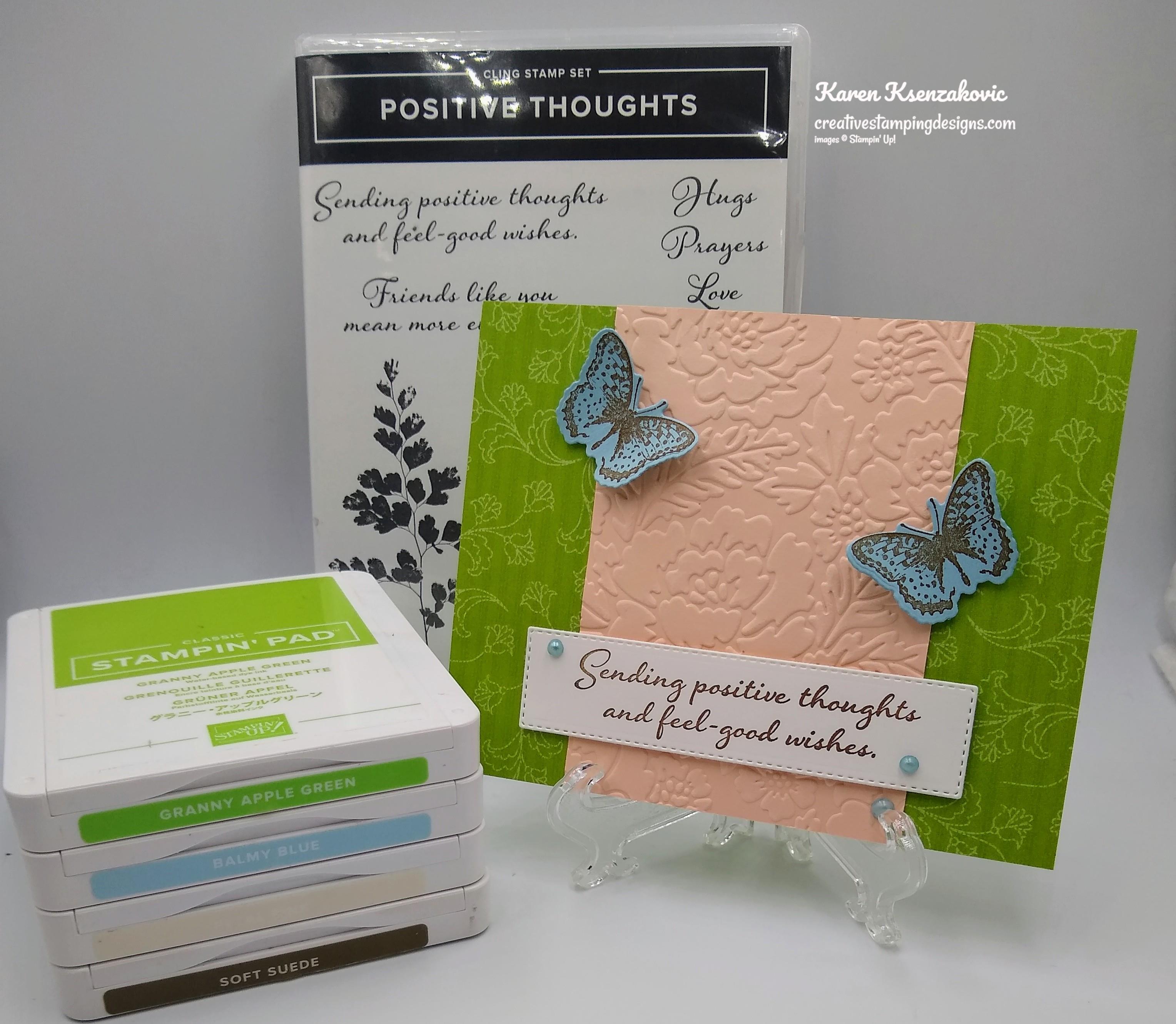 Stampin’ Up! Positive Thoughts Get Well | Creative Stamping Designs