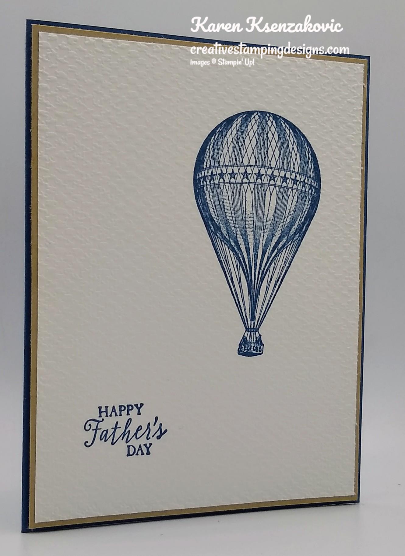 Stampin’ Up! Soar Confidently Father’s Day CAS | Creative Stamping Designs