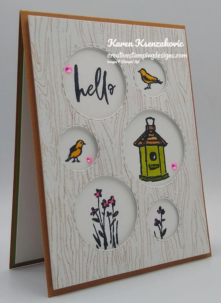 Stampin’ Up! Garden Birdhouses Hello | Creative Stamping Designs